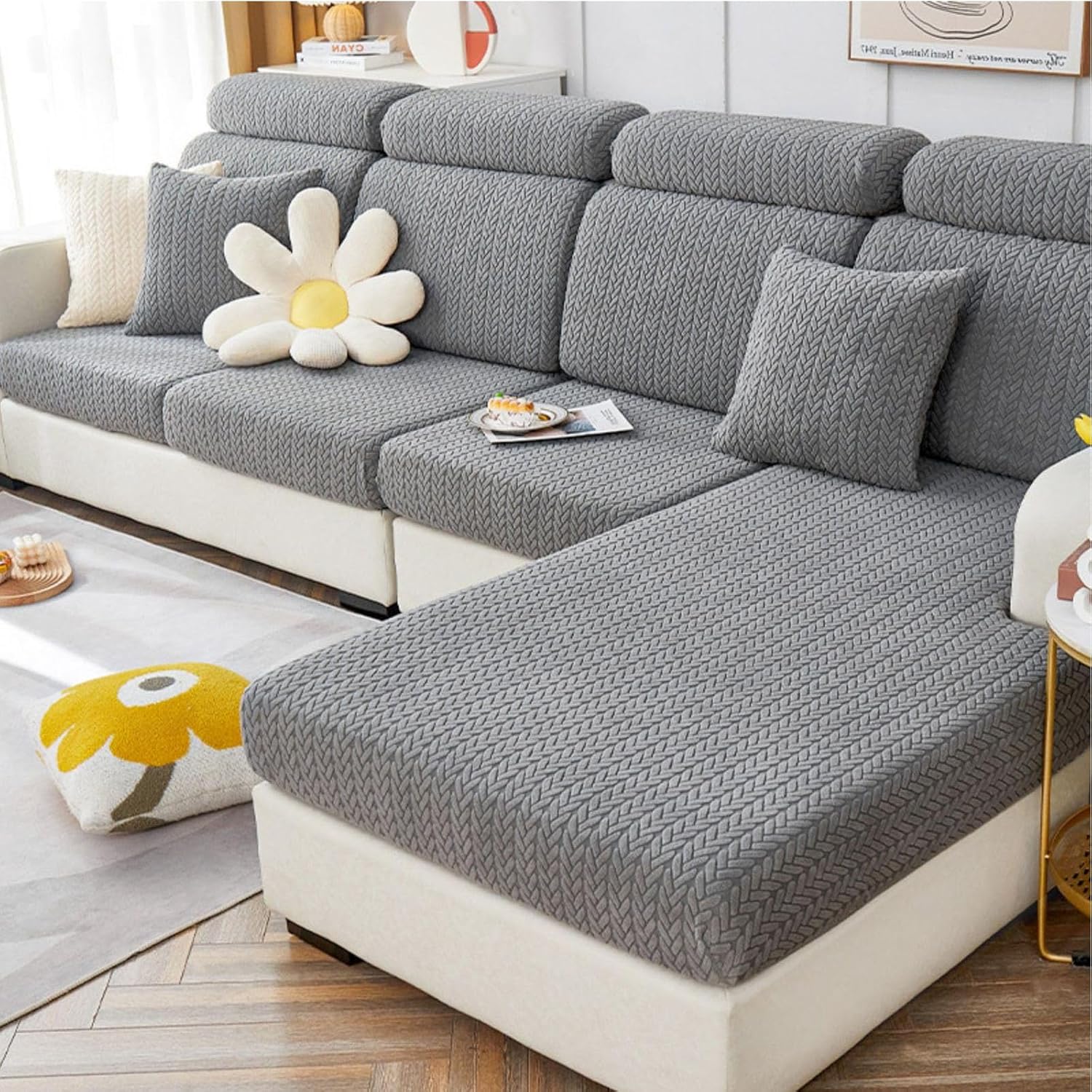 Amazon.com: Dfcdcoo Interior Magic Sofa Covers,Soothing Home Sofa ...