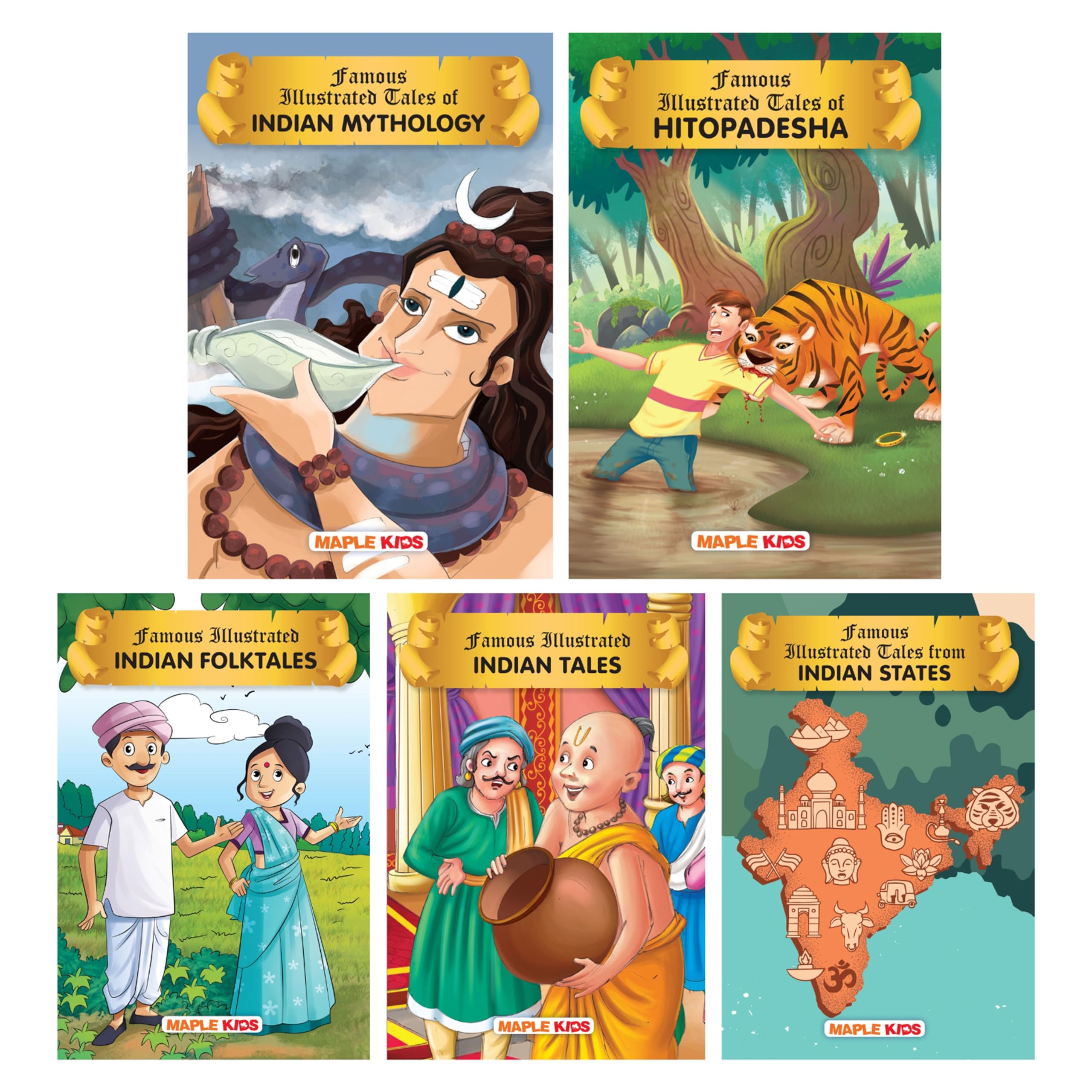 Buy Stories from India (Set of 5 Books with 68 Moral Stories ...