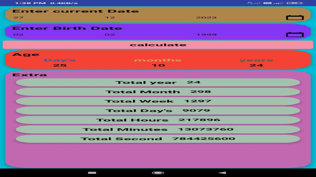 AGE CALCULATOR TOOL:Amazon.ca:Appstore for Android