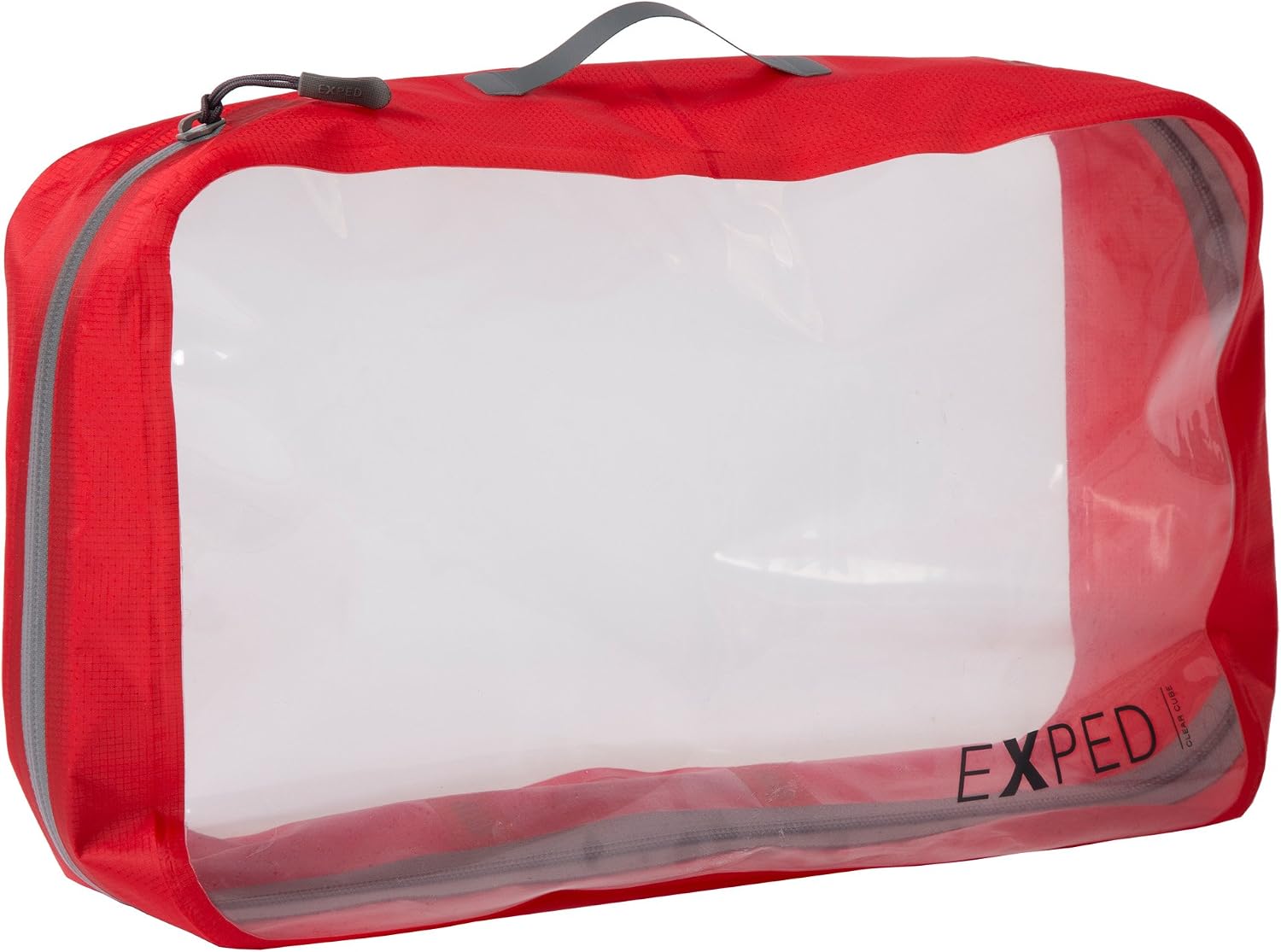 Exped Clear Cube ultralight and transparent storage pouches XLarge Red ...