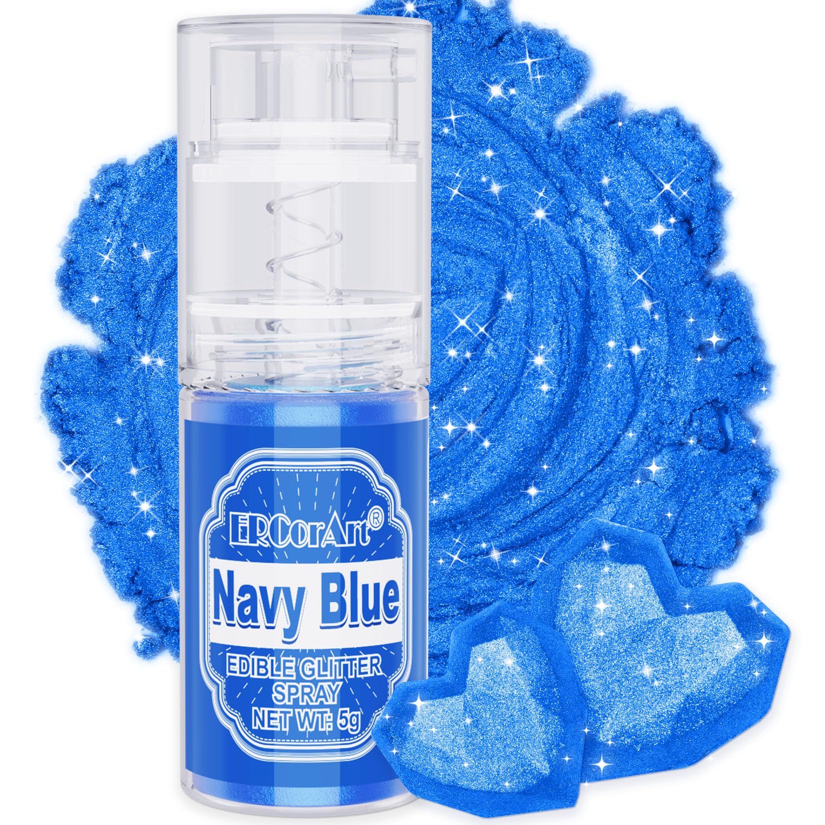Amazon.com : Edible Glitter Spray - ERCorArt 5g Metallic Luster Dust ...