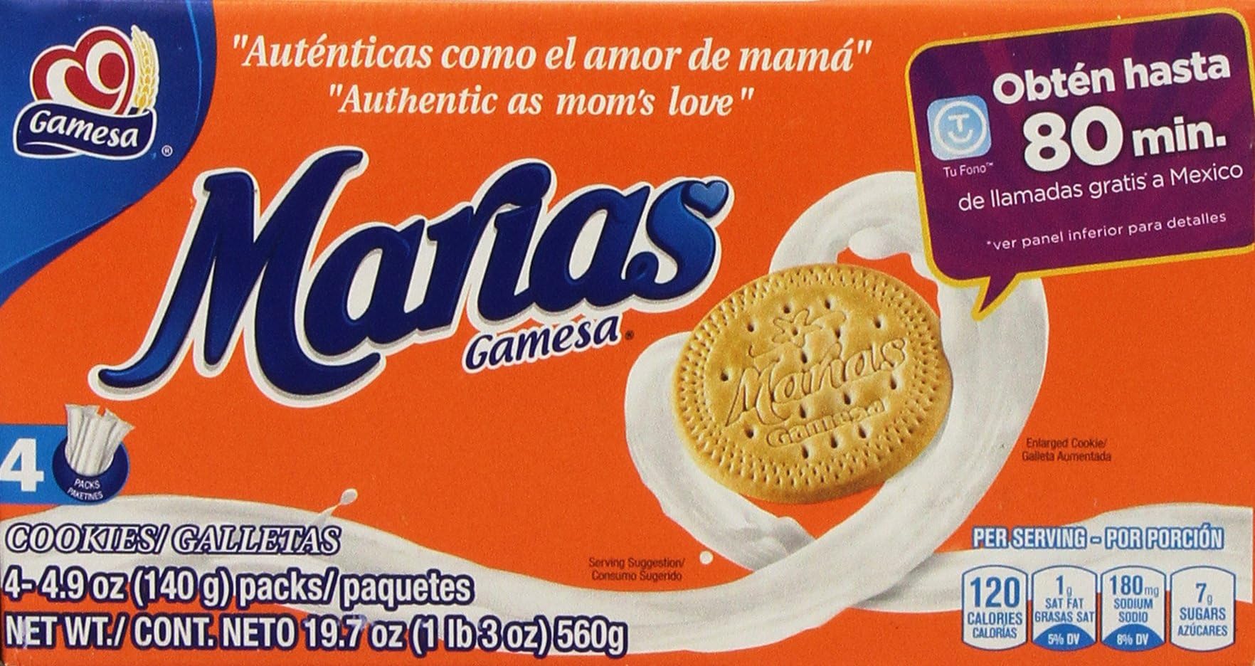 Amazon.com: Gamesa Galletas Marias Cookies - 19.7 Oz Box, 2 Pack ...