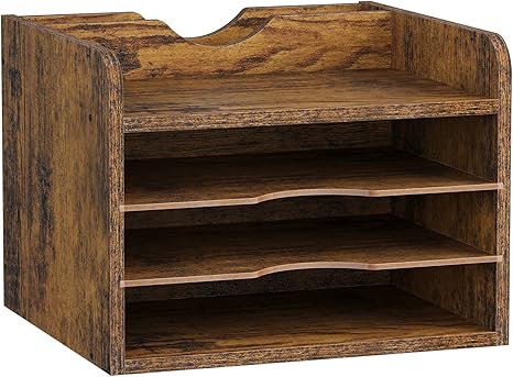 Amazon.com: Snughome Vintage Wood File Organizer Desktop, 13.7 ...