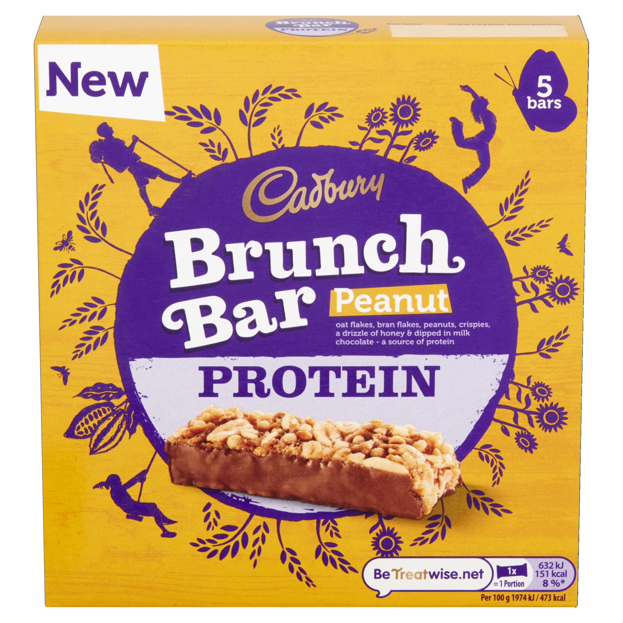 Buy Cadbury Protein Brunch Bar, Peanut, 160g Online at desertcartINDIA