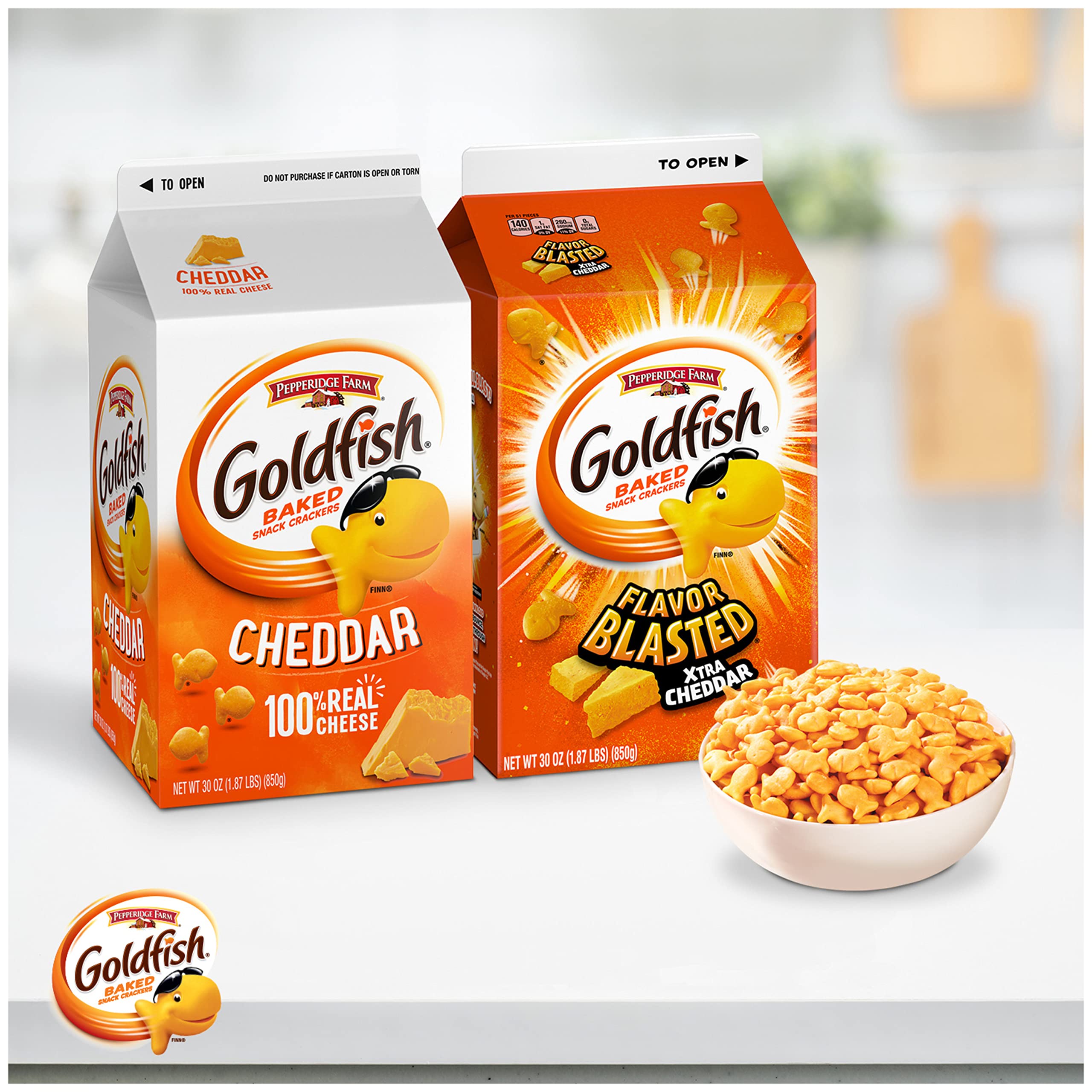 Snapklik.com : Goldfish Cheddar Crackers And Flavor Blasted Xtra ...
