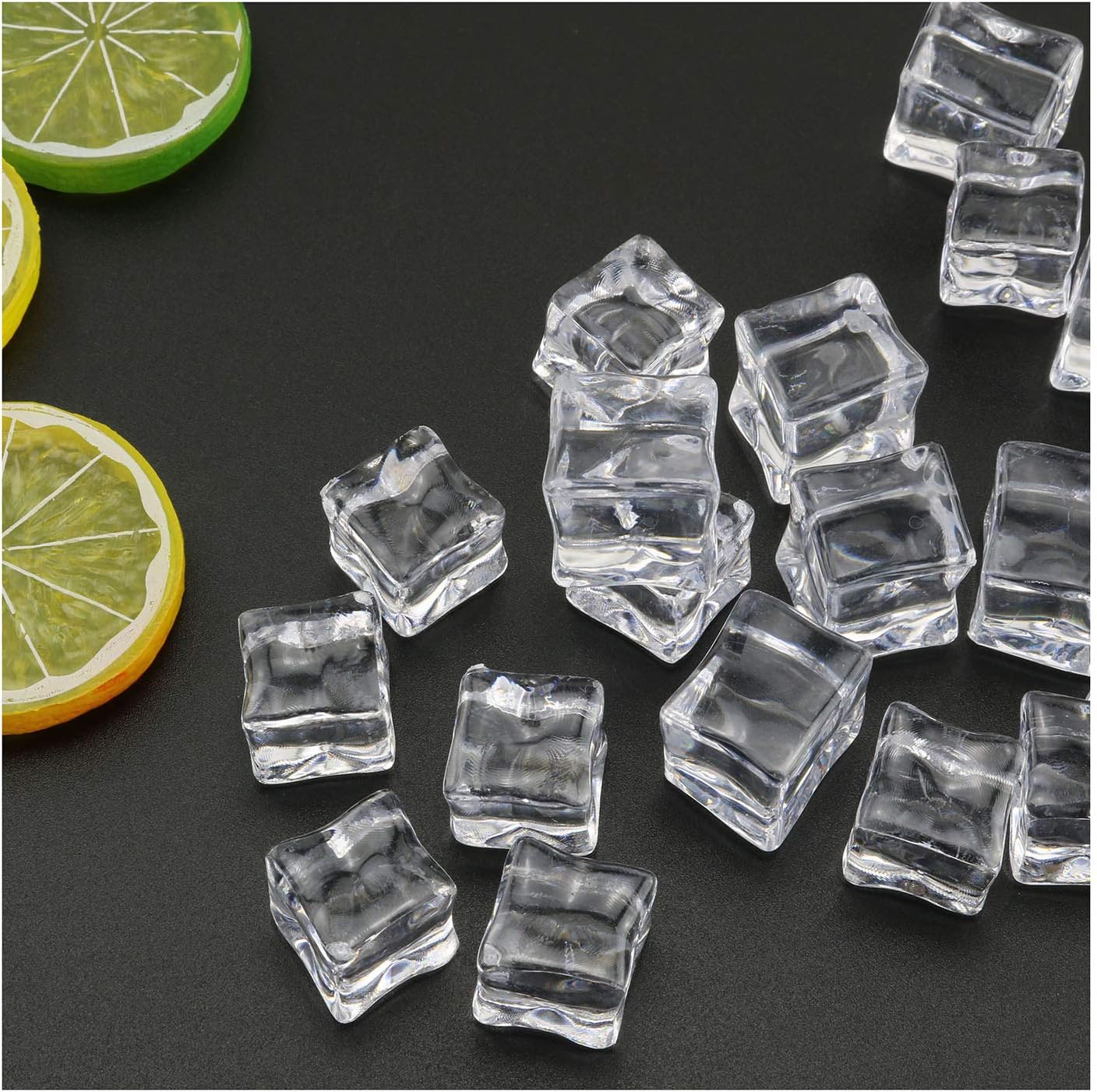 Amazon.com: Liying shop Acrylic Faux Ice Cube, 20PCS Clear Fake Acrylic ...