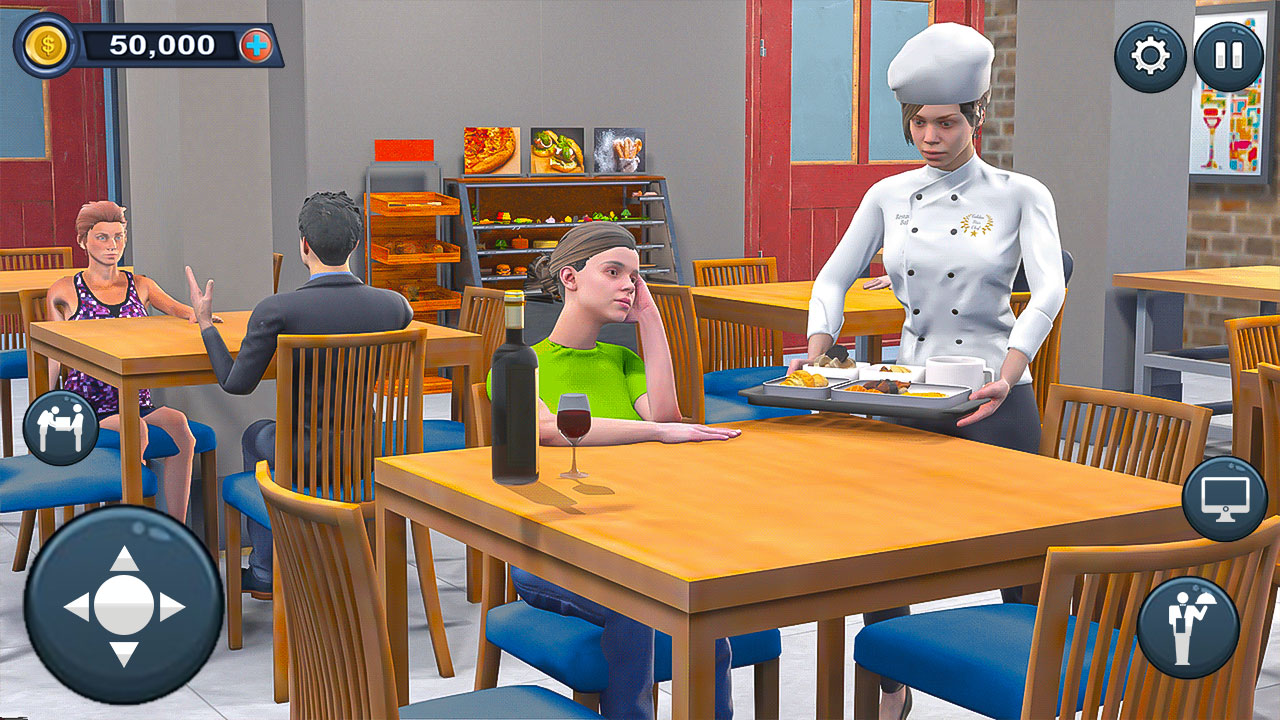 The Restaurant Simulator Food Serving Games 3D: Restaurant Manager Food ...