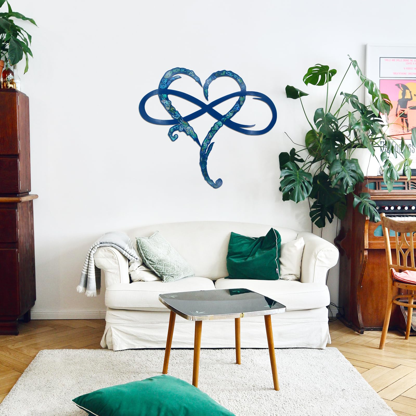 Infinity Heart Metal Wall Decor, Unique Infinity Heart Wall Decor Love ...
