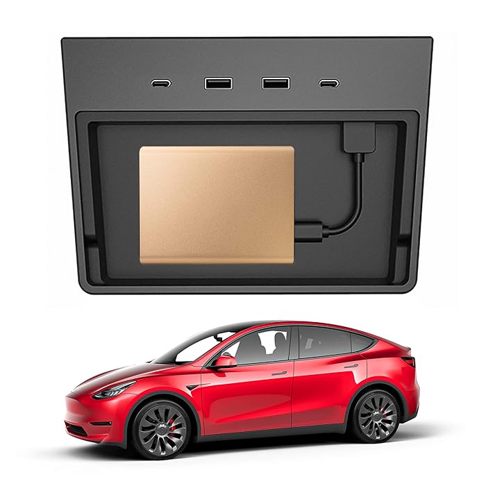 Buy Tesla Model 3 USB Hub 5 in 1 Center Console Adapter Accessories ...