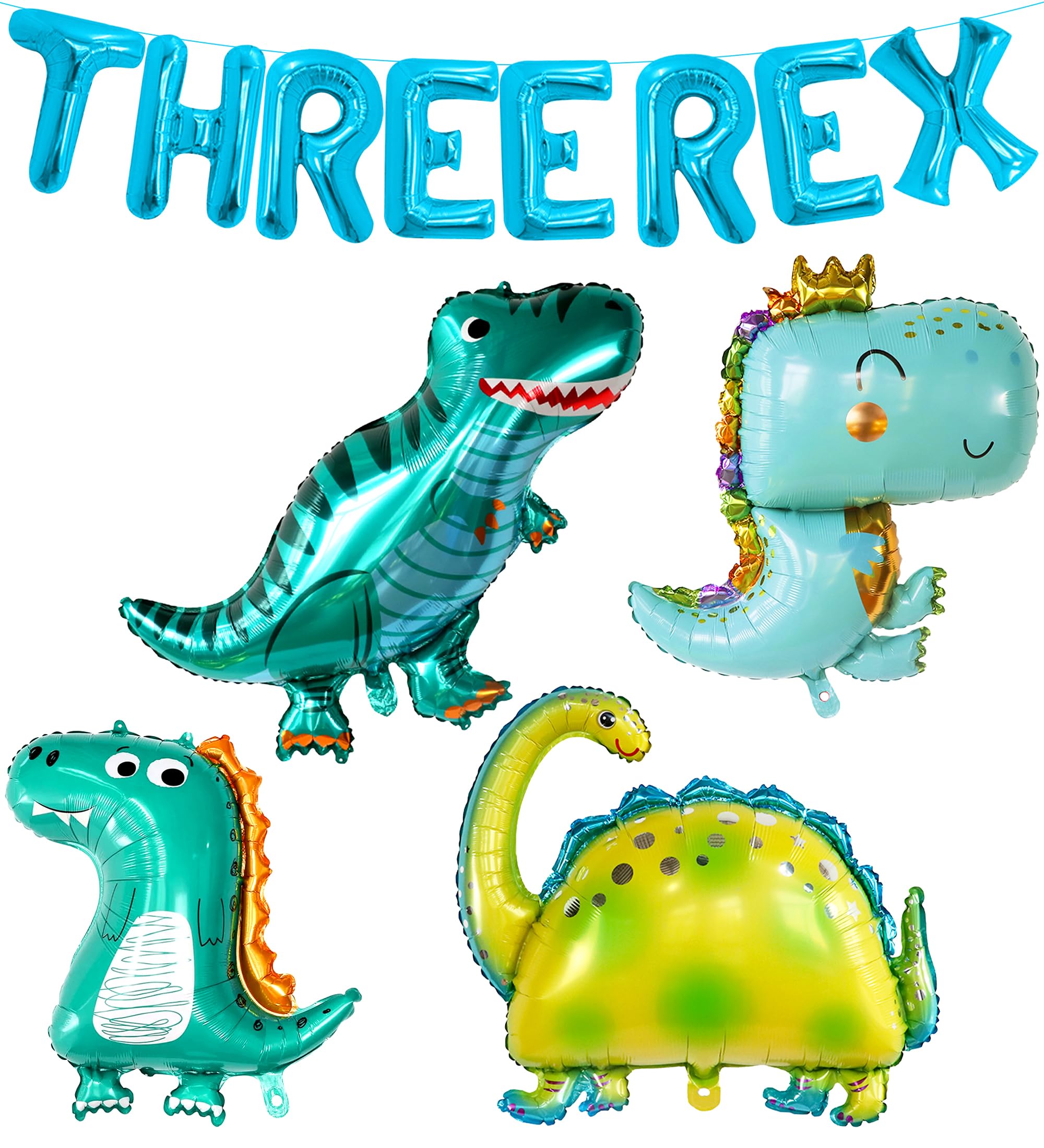 Amazon.com: KatchOn, Giant Dinosaur Balloon Set - Pack of 6 | Baby Dinosaur Balloons, 3 Rex ...