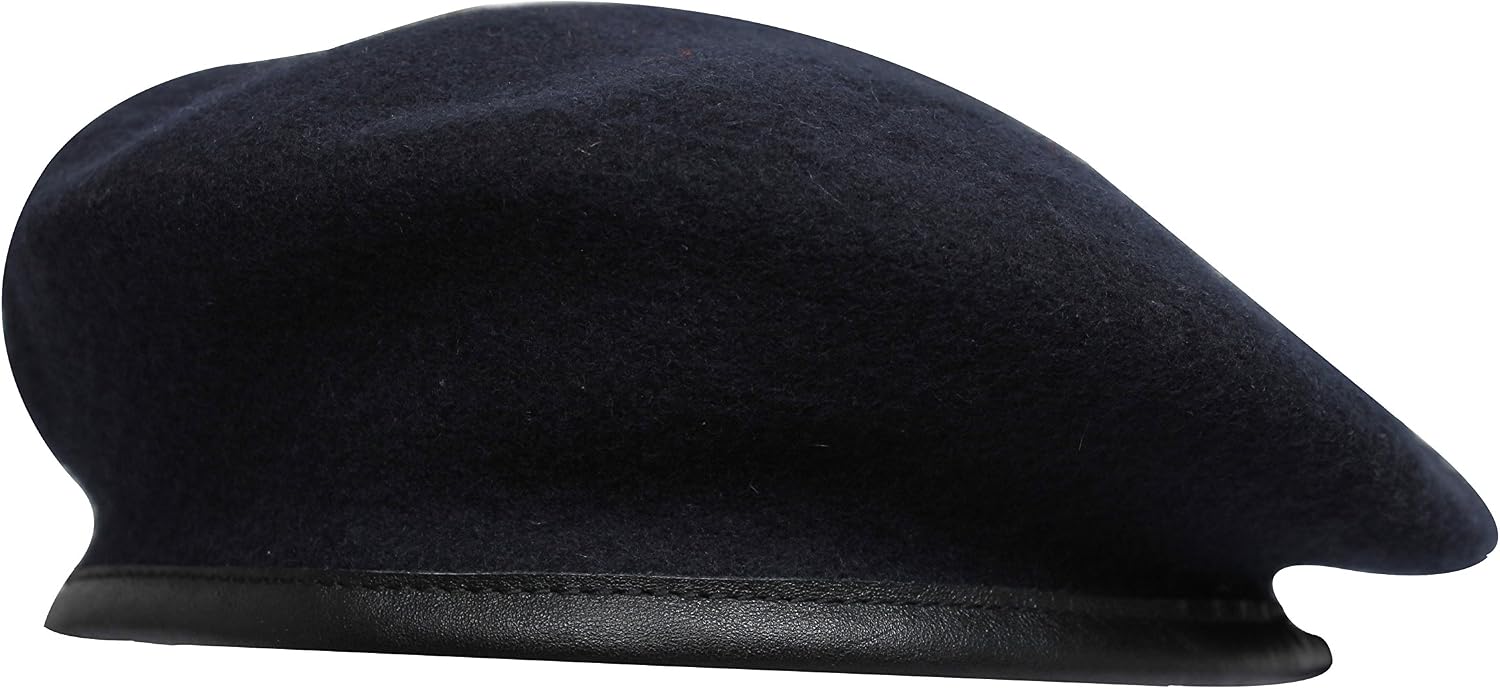 HOBSON Navy Blue Wool Beret British Army Cap Perfect for Military ...