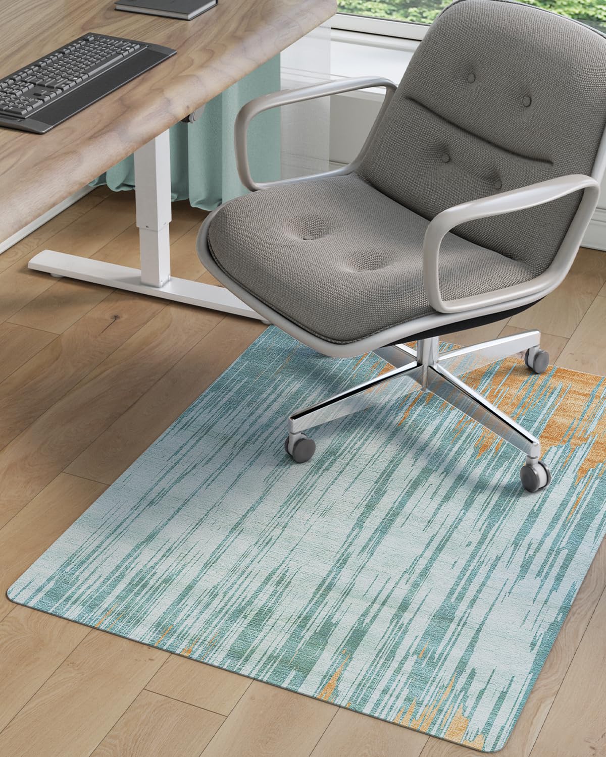 Amazon.com : DEXI Office Chair Mat for Hardwood Floor, Non Slip Thin ...