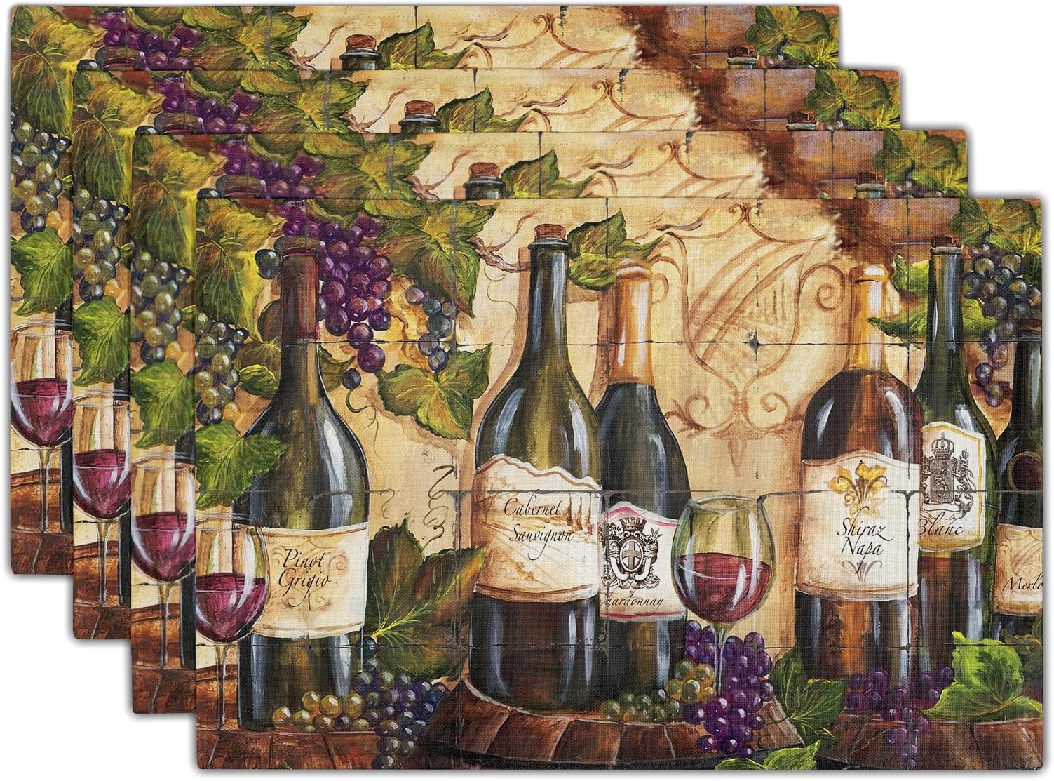 Amazon.com: Benson Mills Cork Placemats Set of 4, Thick Cork Place Mats ...
