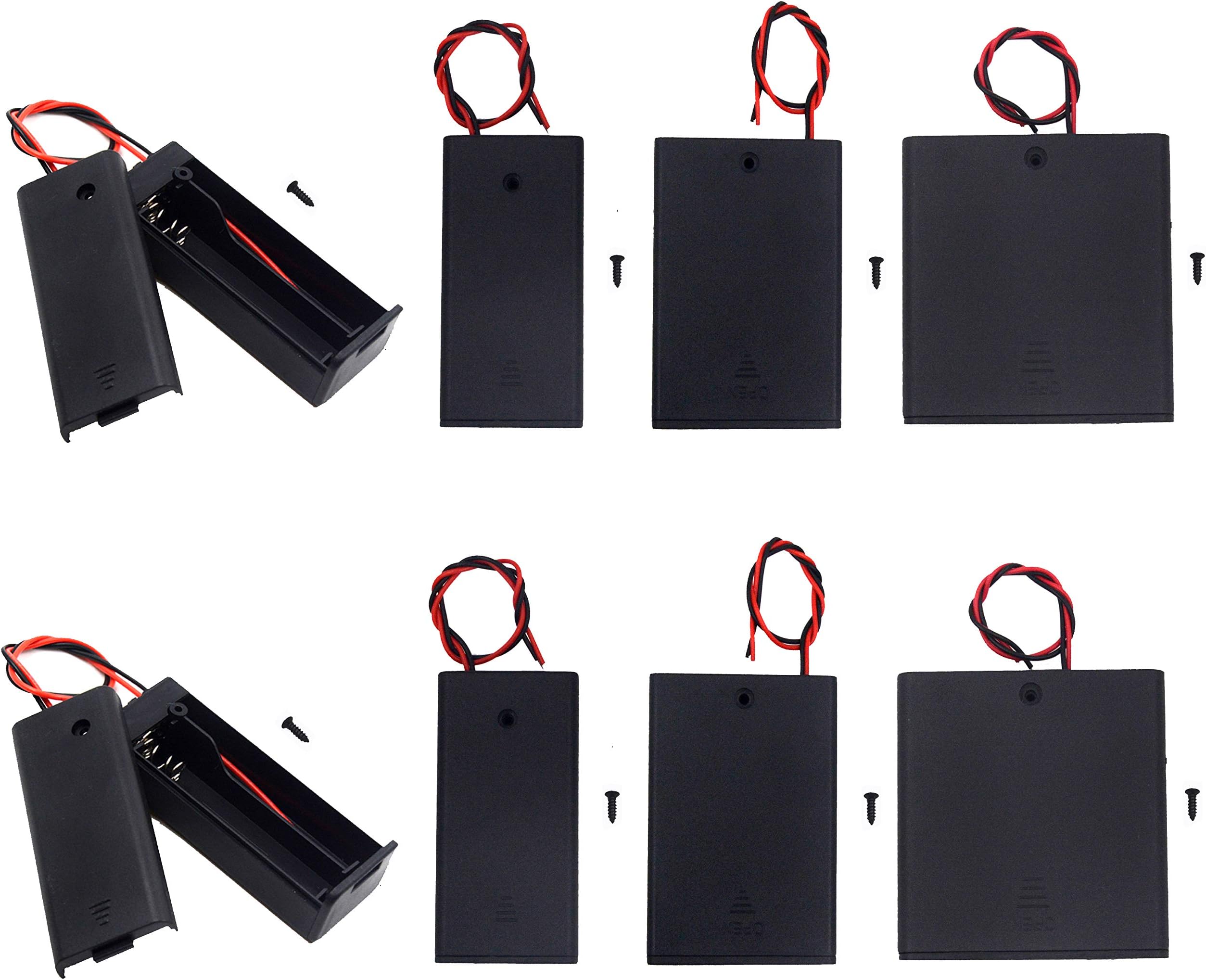 Amazon.com: JWISLAND (Pack of 8) 9V Battery Holder with Wires, 9 Volt ...