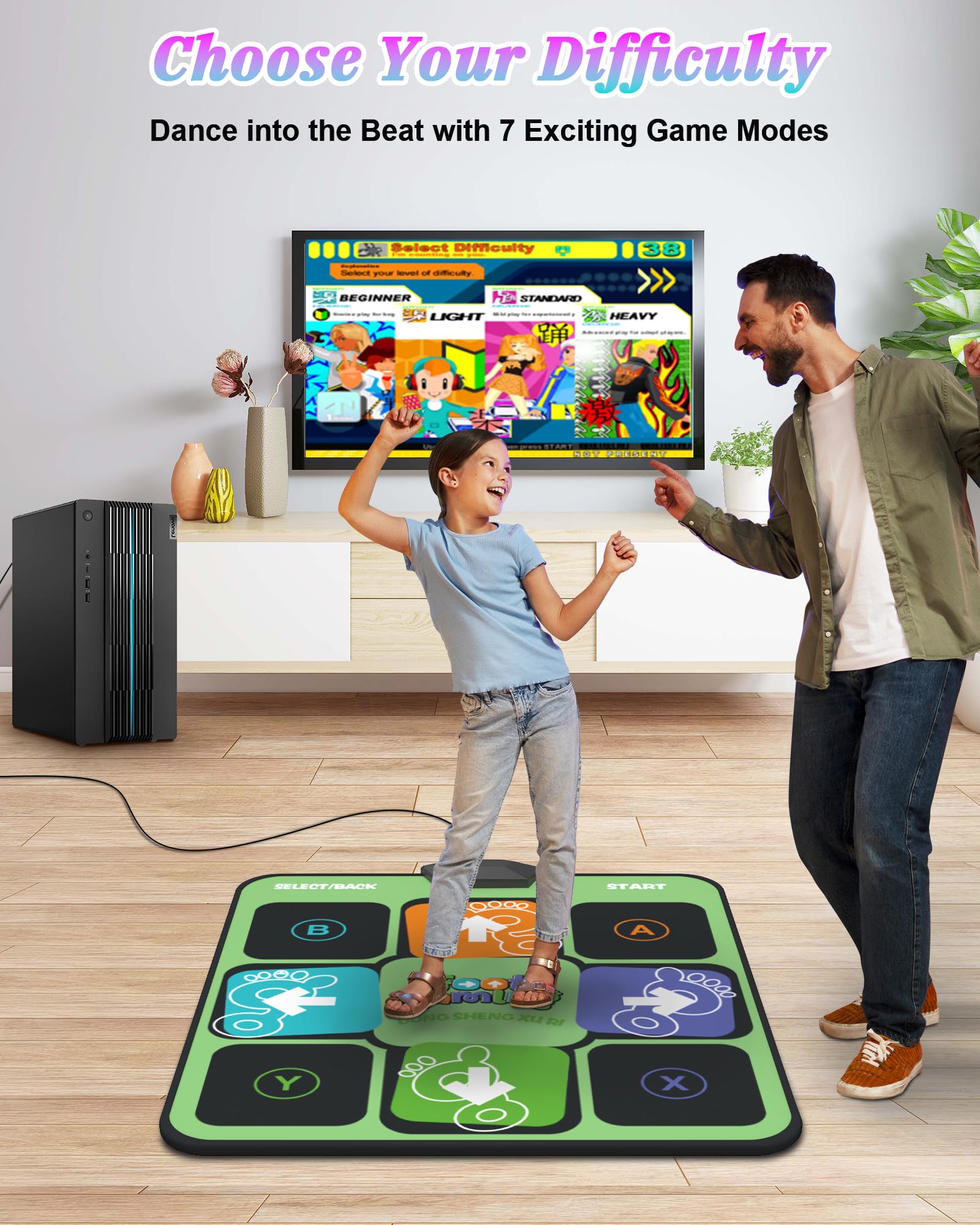 Pc Computer Dance Pad With Gaming Software Exercise USB Dance Mat For ...