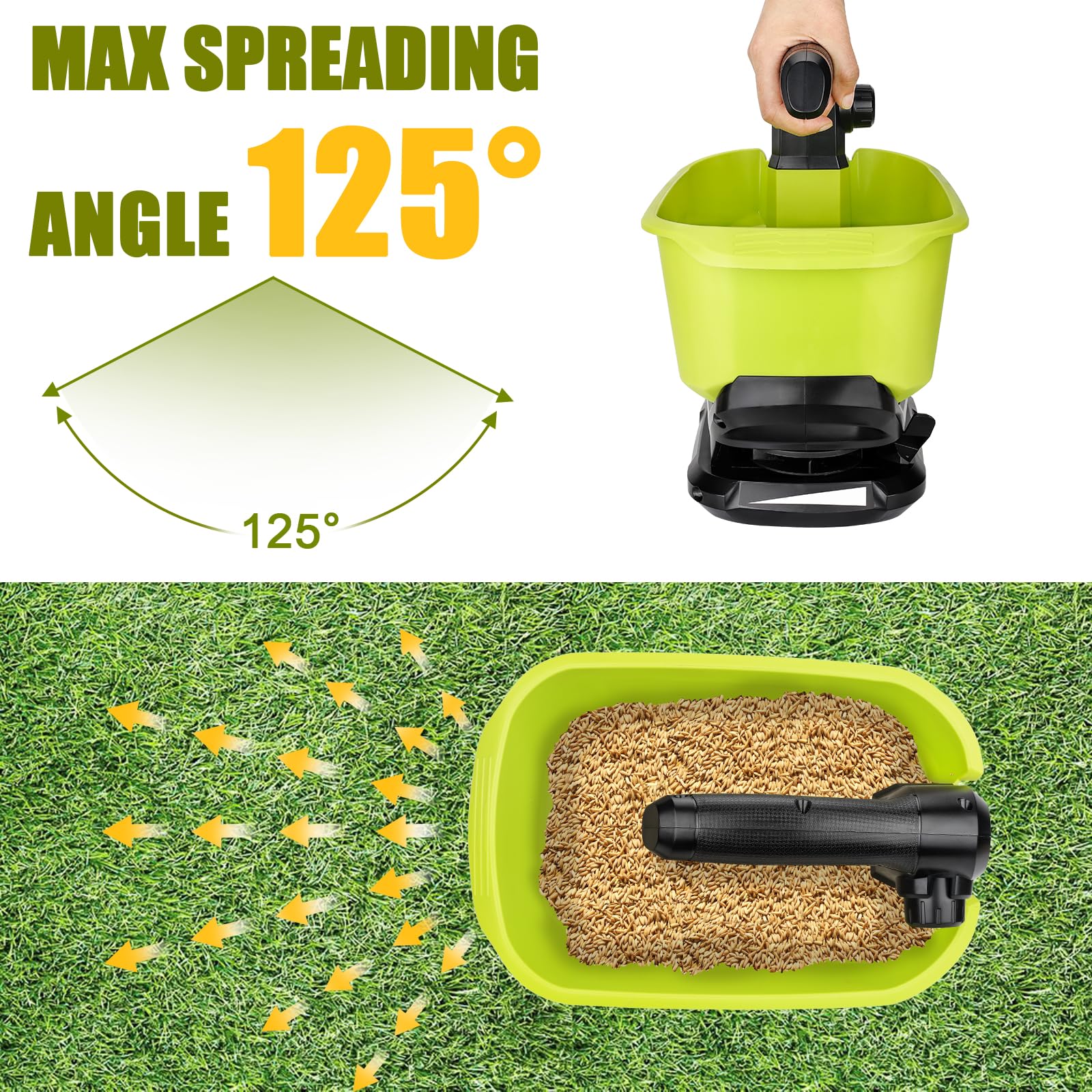 Snapklik.com : Philophca Salt Spreader For Ryobi 18V Battery, Seed ...