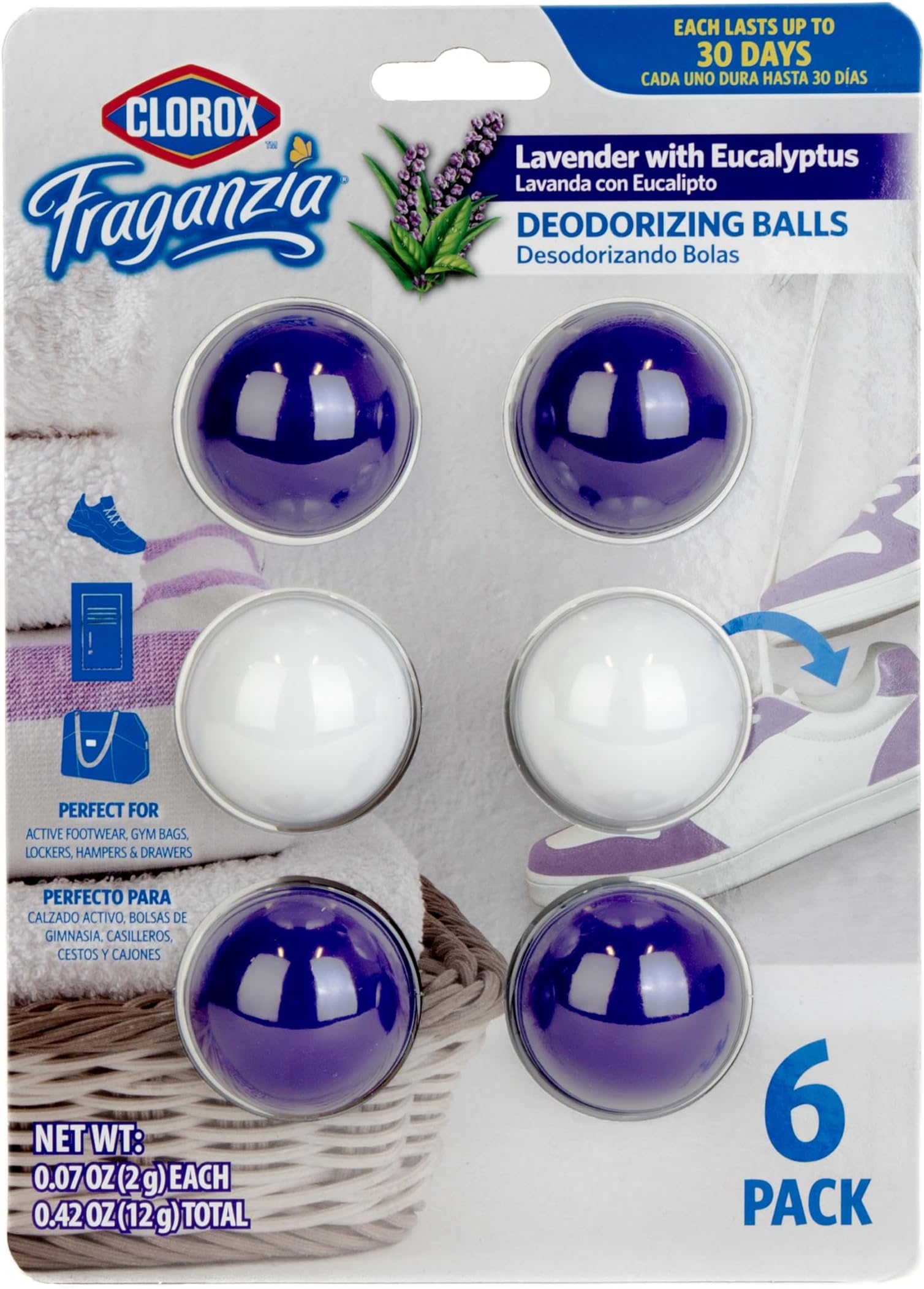 Amazon.com: Clorox Fraganzia Deodorizing Balls in Fresh Ocean Breeze, 6 ...