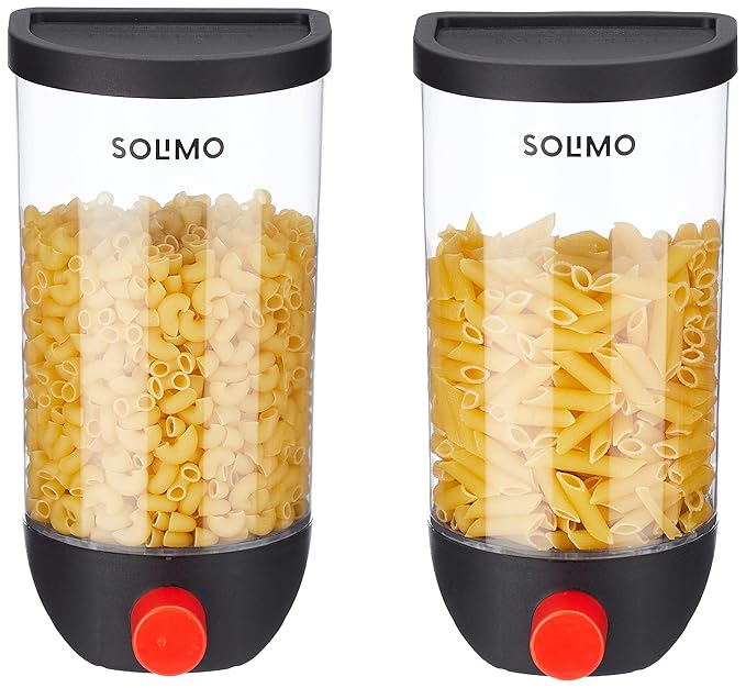 Buy Amazon Brand - Solimo Plastic Wall-Mounted Kitchen Push Container ...