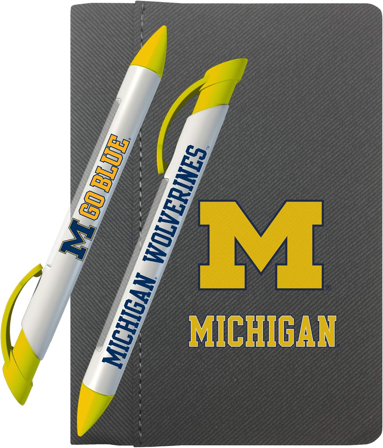 Amazon.com : Greeting Pen Michigan Wolverines 4" X 6" Notebook / 2 Pen ...