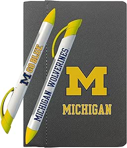 Amazon.com : Greeting Pen Michigan Wolverines 4" X 6" Notebook / 2 Pen ...