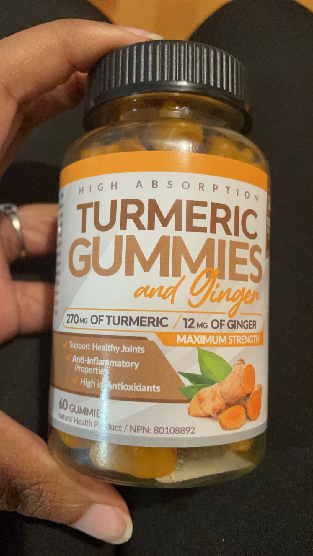 Turmeric Ginger Gummies - Anti-Inflammatory to help relieve joint pain ...