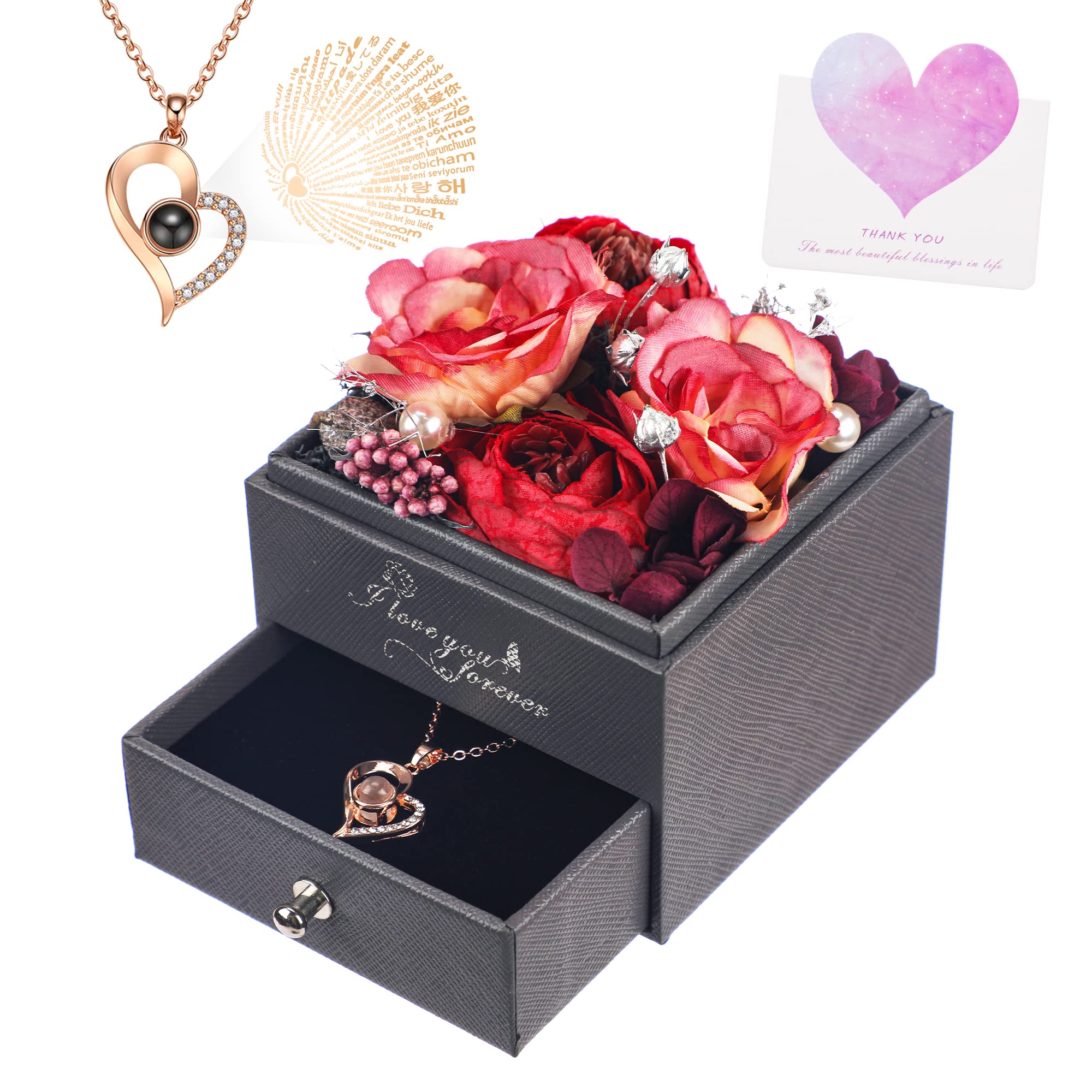 Preserved Hydrangea Gifts for Grandma Mothers Day Artificial Rose ...