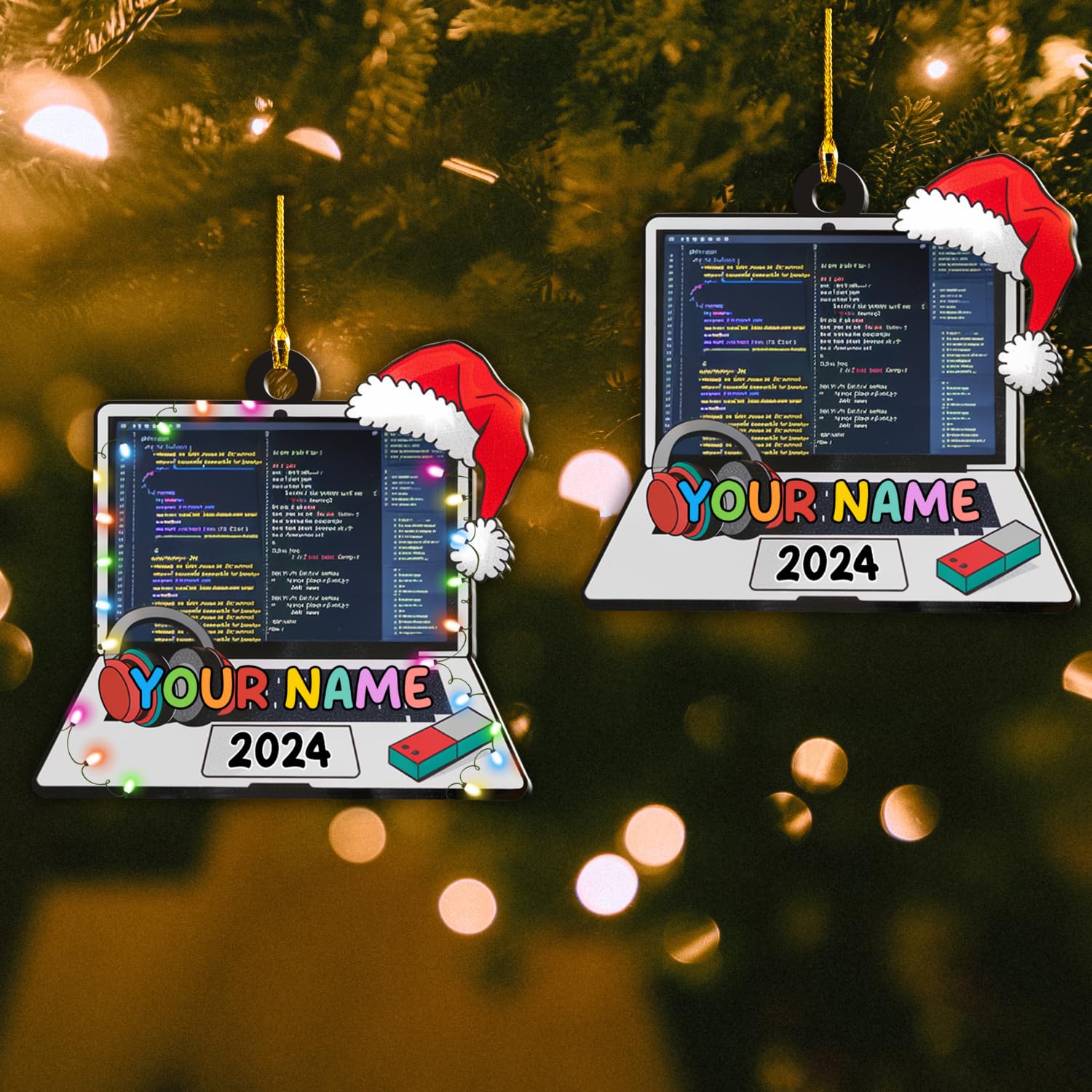 Amazon.com: Personalized Computer Ornament, Computer Ornaments for PC ...
