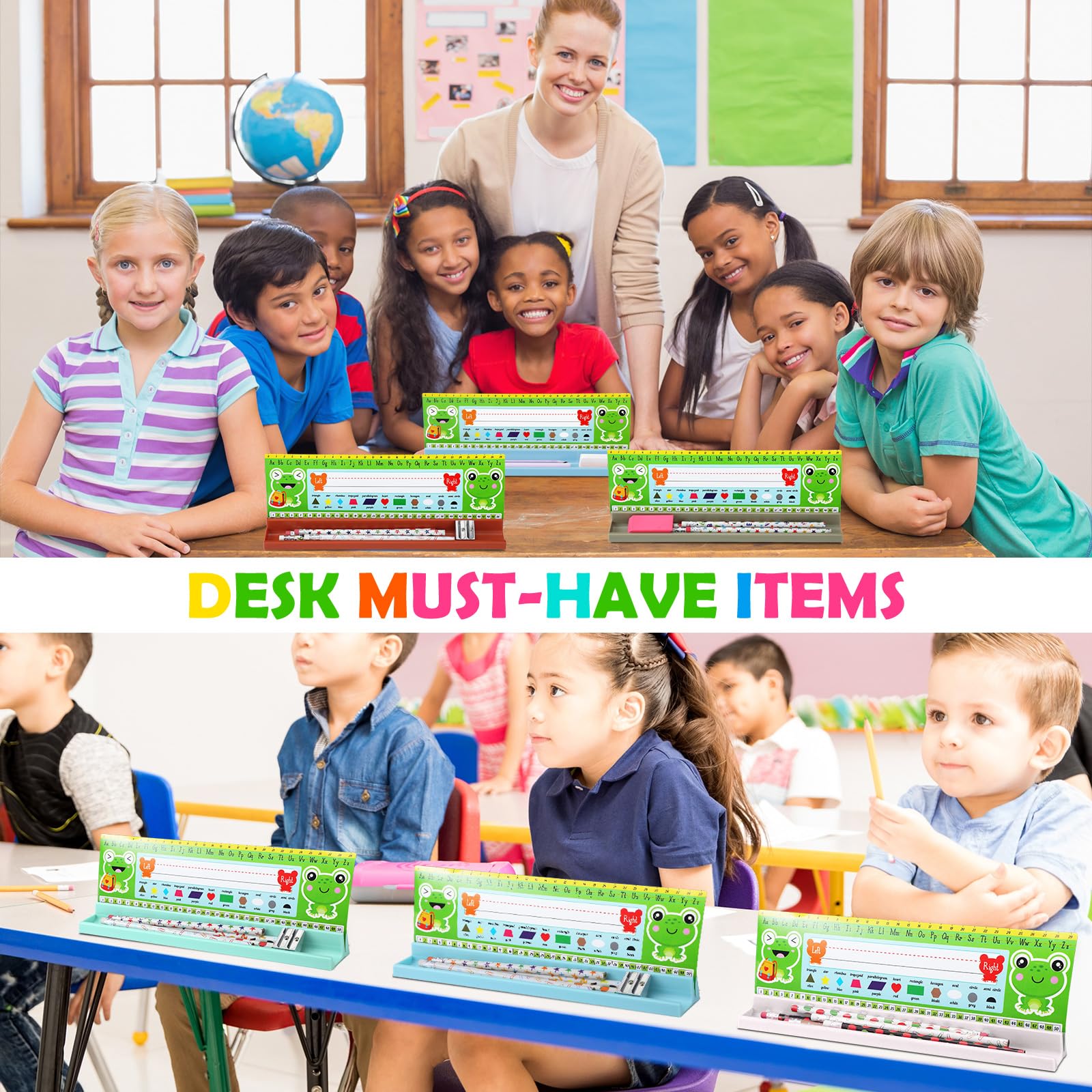 Snapklik.com : Jetec 24 Pcs Classroom Desk Name Plates Holder Index ...