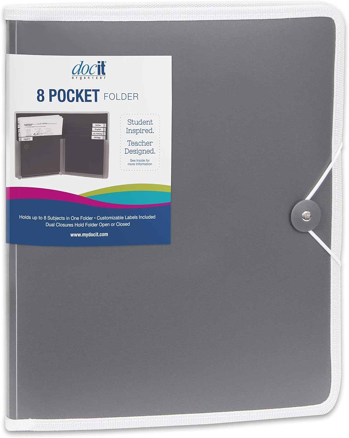 Amazon.com : DocIt 8 Pocket Folder, Multi Pocket Folder Perfect for ...