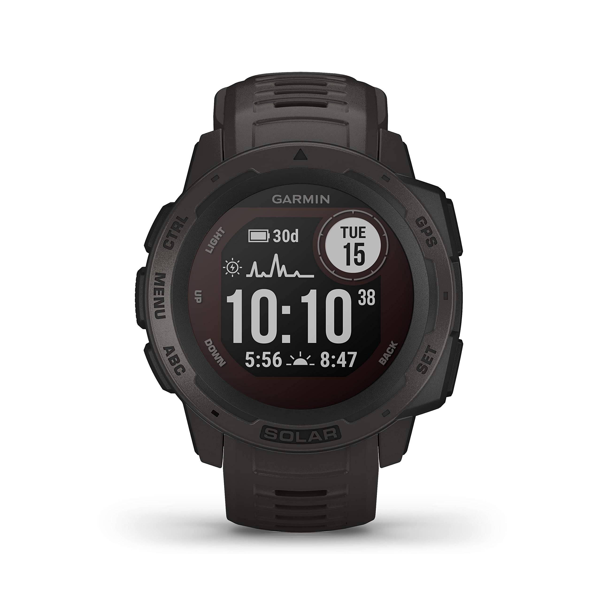 Buy Garmin Instinct Solar, Solar-powered Rugged Outdoor Smartwatch ...