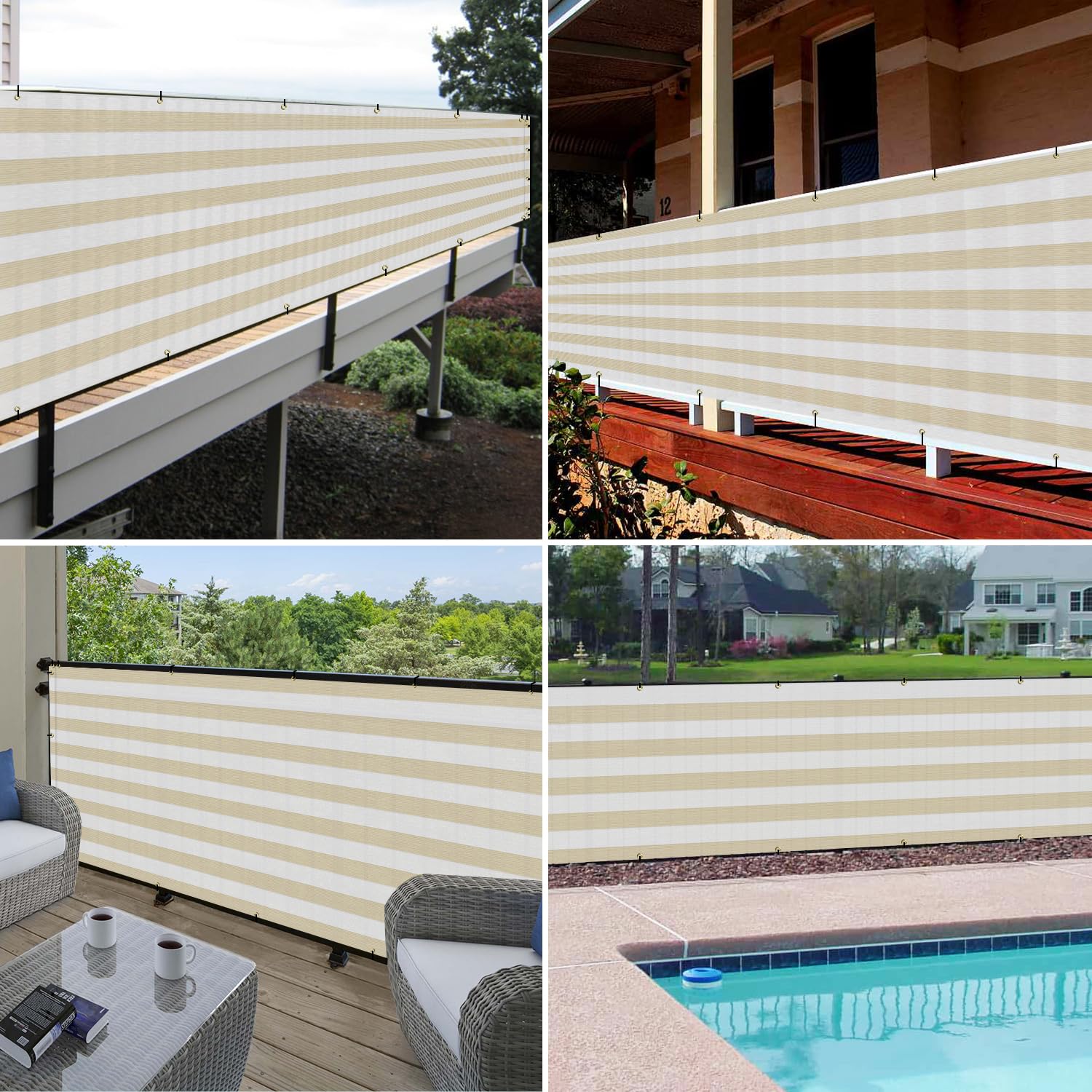Snapklik.com : Windscreen4less 3x10 Deck Balcony Privacy Screen Fence ...