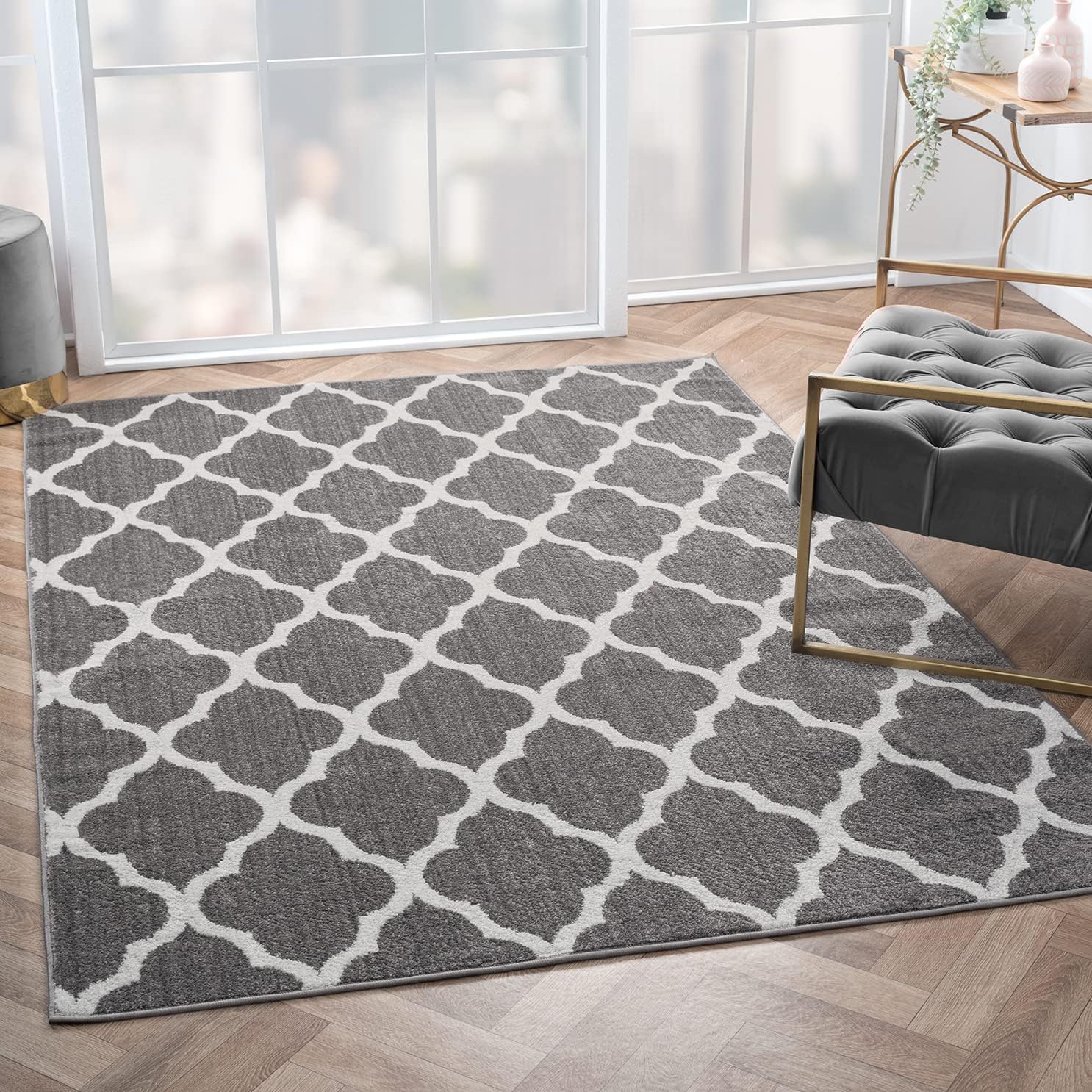 homeart Living Room RUG - Short Pile, Bordered, Soft, Area Carpet for ...