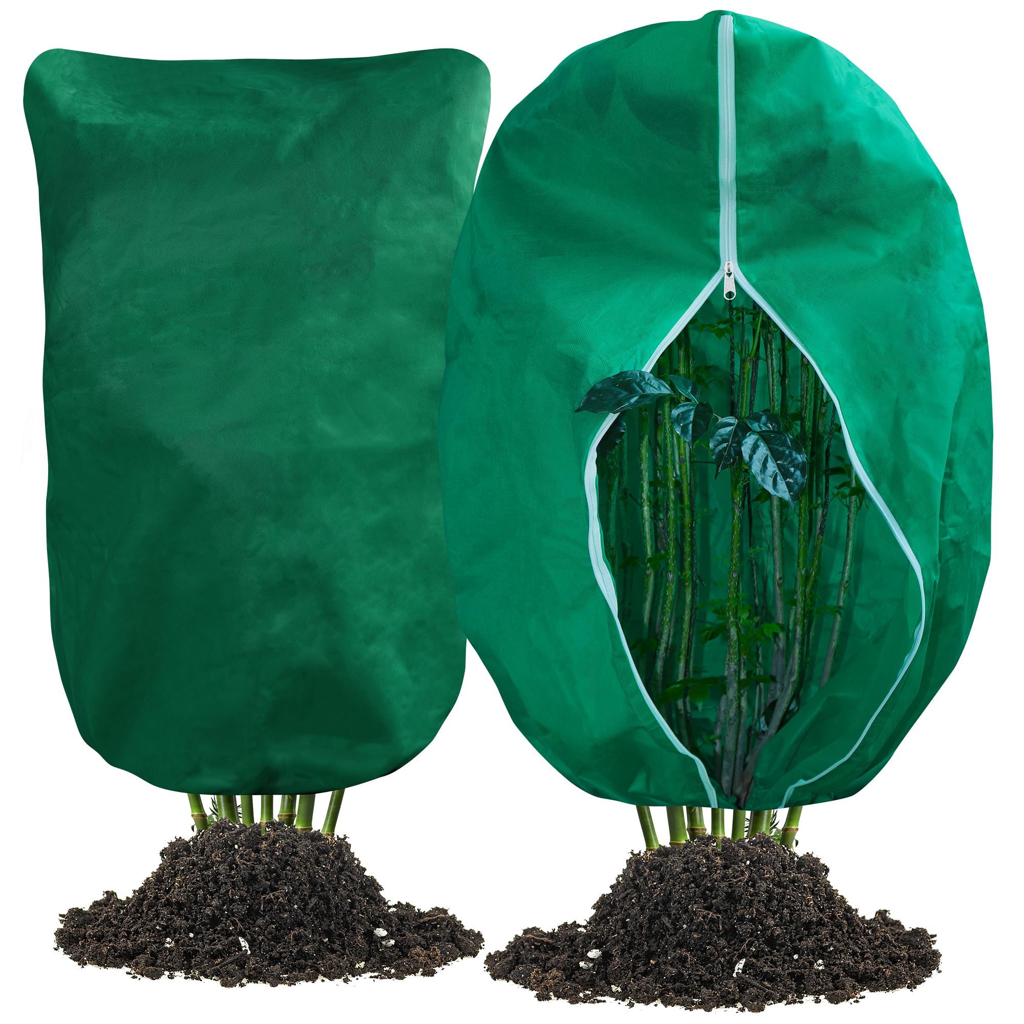 Huiguli 2 Pcs Plant Fleece Frost Protection, 80x120cm Olive Tree Fleece ...