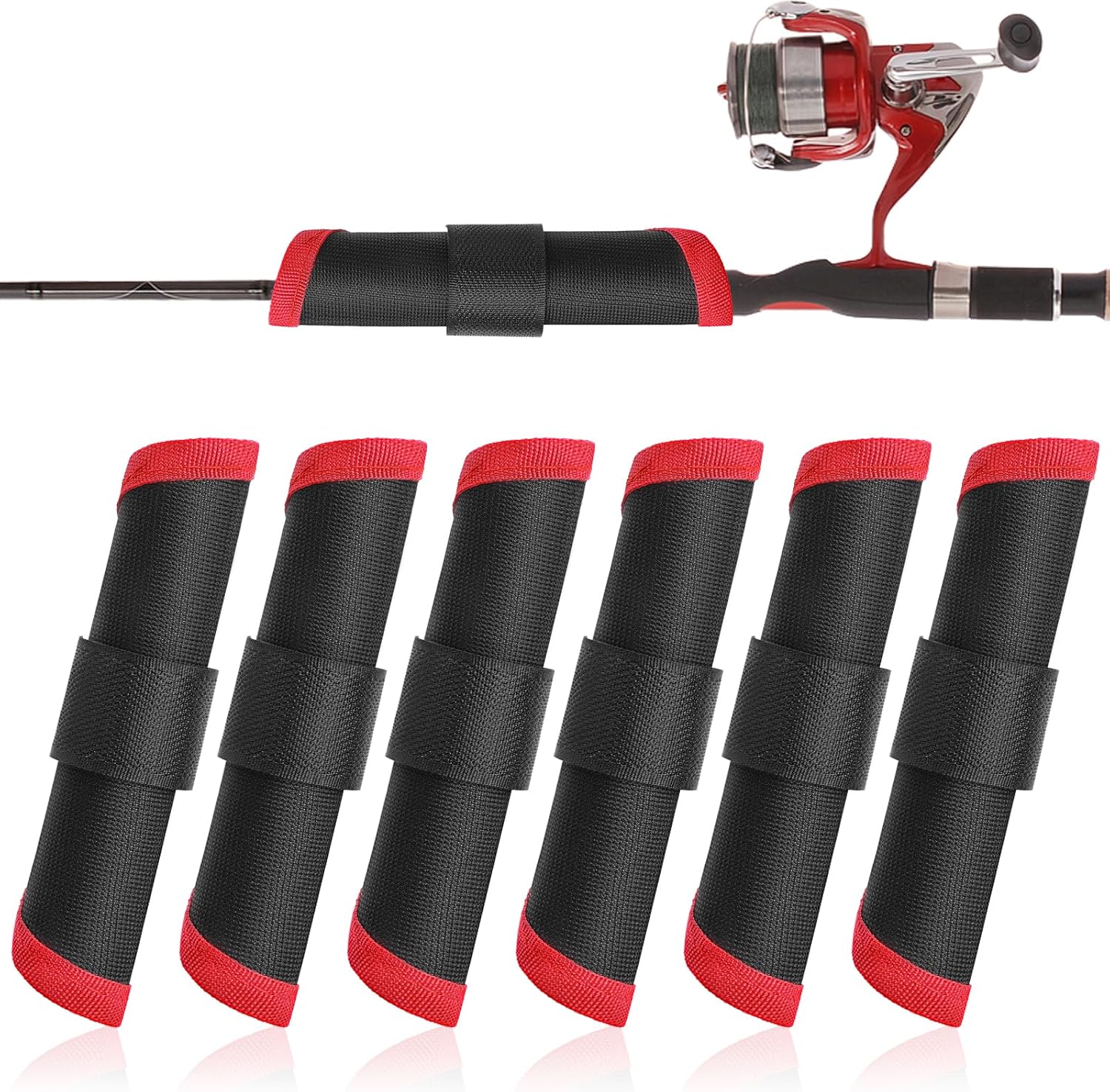 Amazon.com: 6PCS Fishing Lure Cover 6in Lure Wrap, Thickened 600D ...