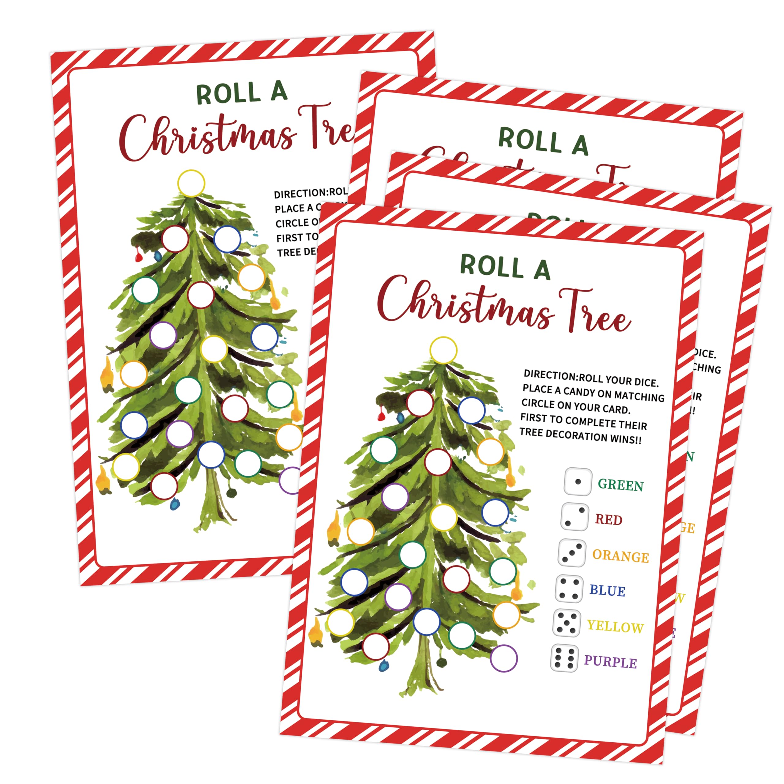 Amazon.com: Roll A Christmas Tree Game, Christmas Games for Family ...