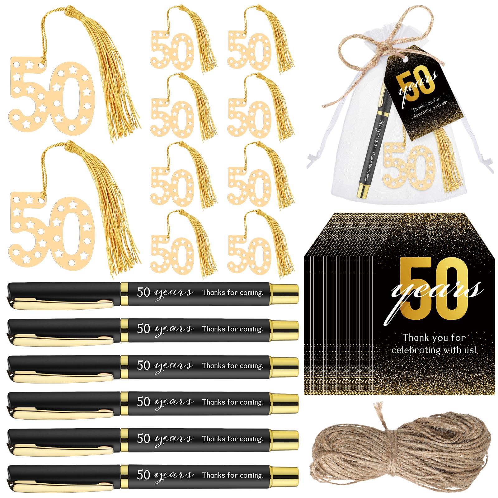 Amazon.com : Spakon 25 Set 50th Birthday Party Favor for Guest ...