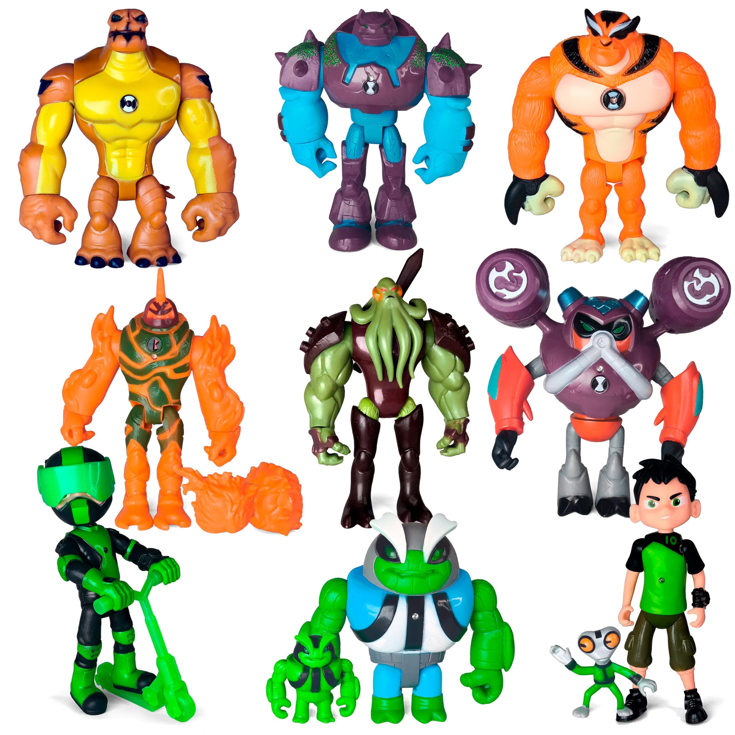 Amazon.com: Toysvill Inspired by Cartoons Action Figures - Set of 11 Toys [Grey Matter, Rath ...