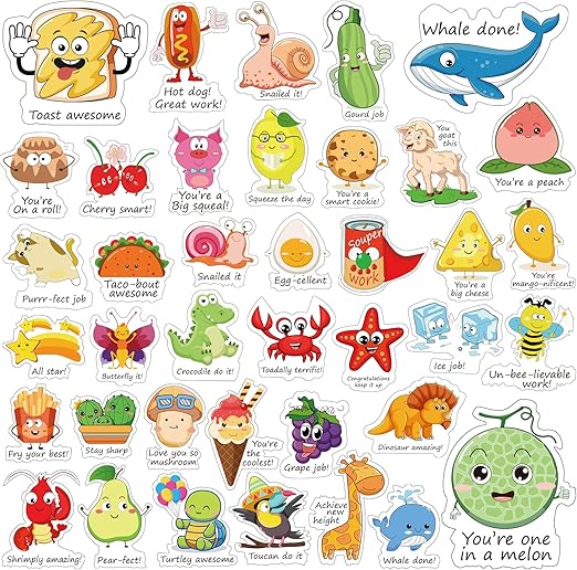 Amazon.com: Smarpau 1720 Pcs Teacher Stickers for Students, Assorted ...