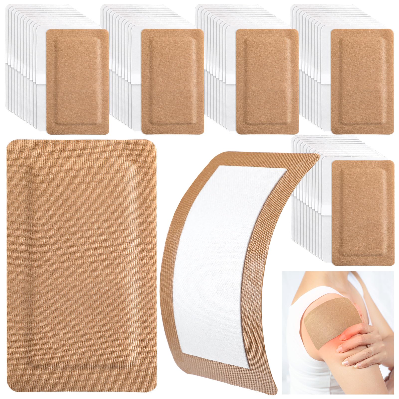 Amazon.com: Geiserailie 60 Pcs Flexible Extra Large Adhesive Bandages 5 ...