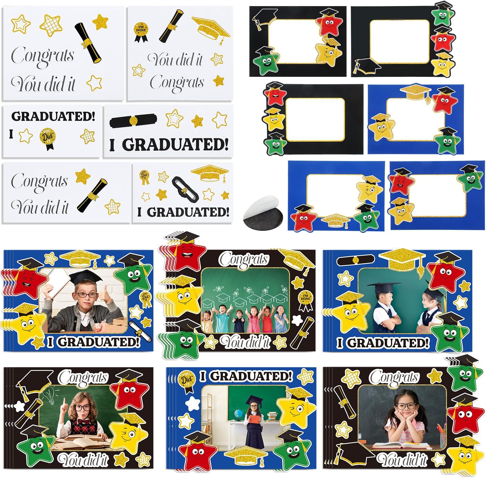 Amazon.com: Mprocen 2024 Graduation Picture Frame Congrats Grad Party ...