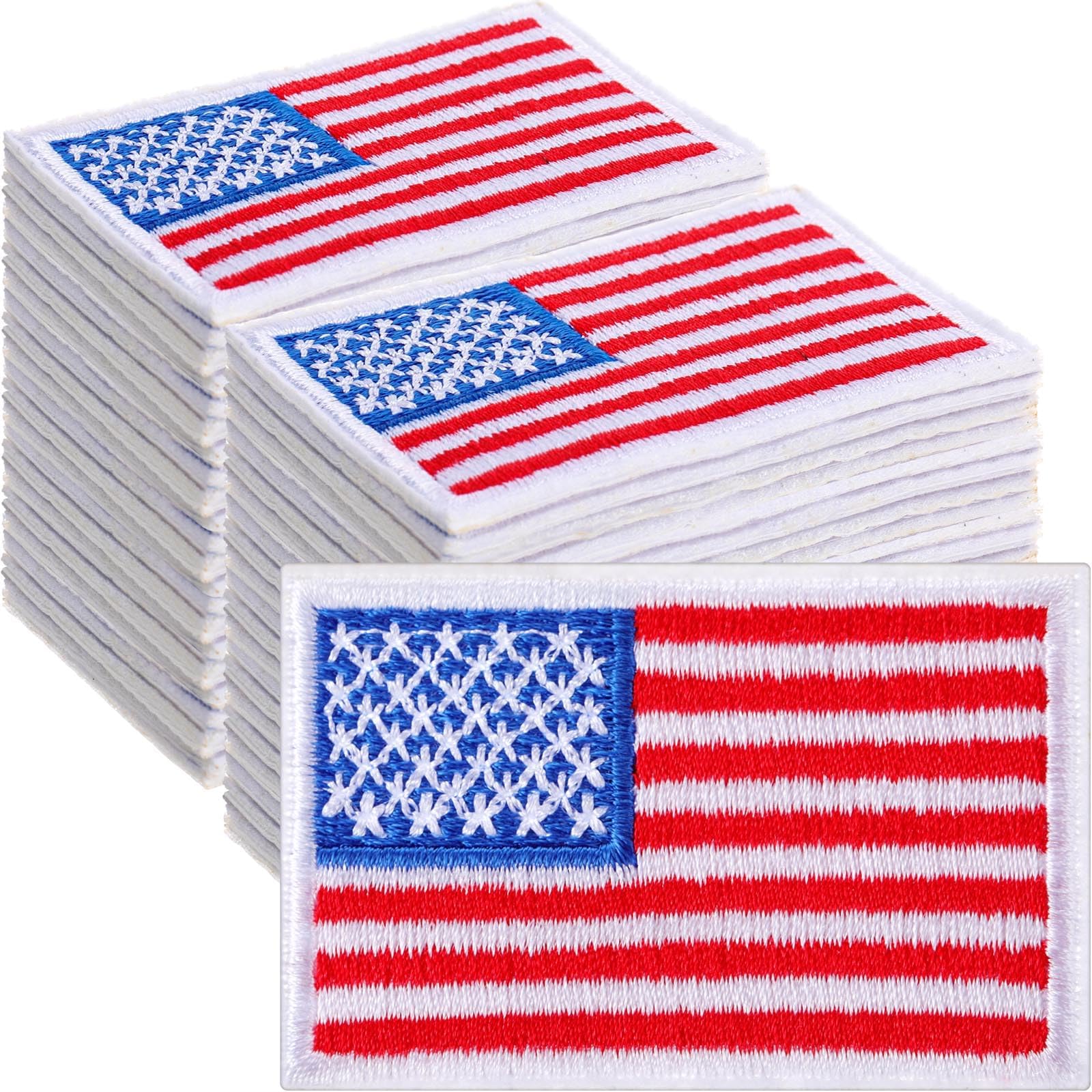 Amazon.com: WILLBOND 36 Pieces USA Flag Patch American Flag Patch ...