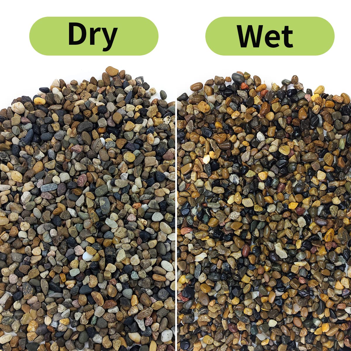 Snapklik.com : 10LB Natural Pea Gravel River Pebbles For Plants,1/4 ...