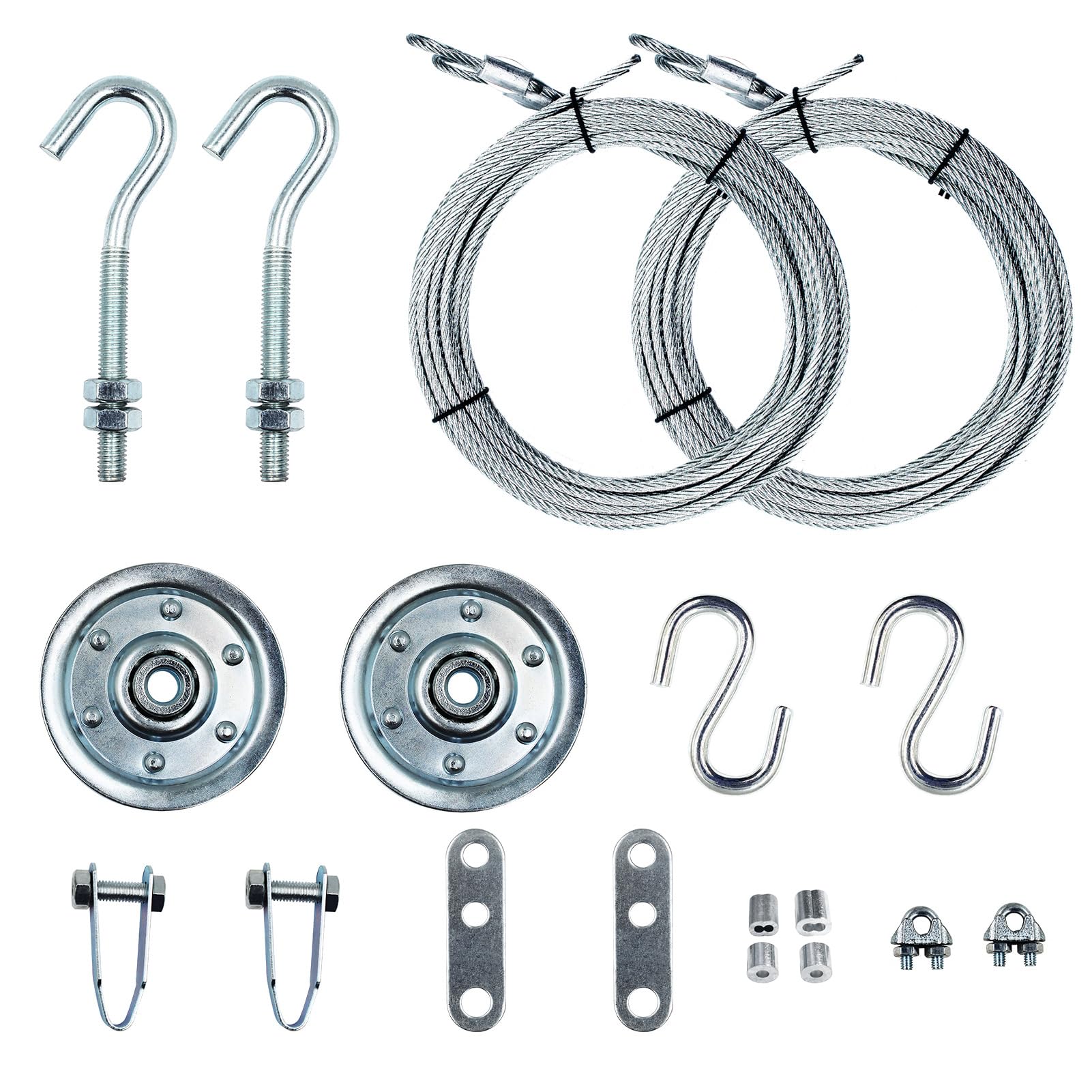 LAJIAOZ Garage Door Cable and Pulley Replacement Kits Garage Door ...