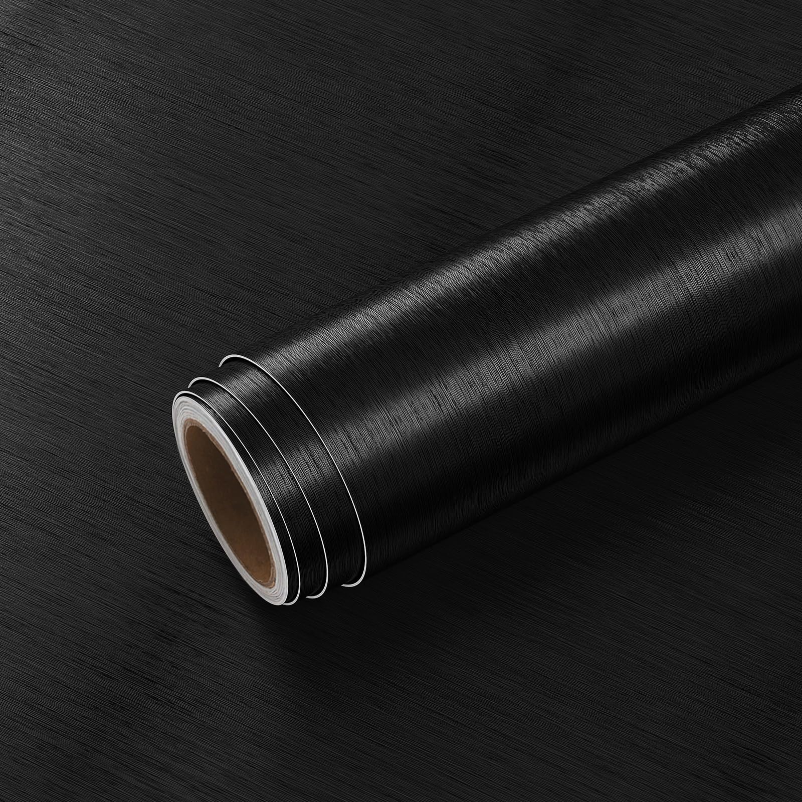 Amazon.com: VEELIKE Black Brushed Stainless Steel Contact Paper for ...