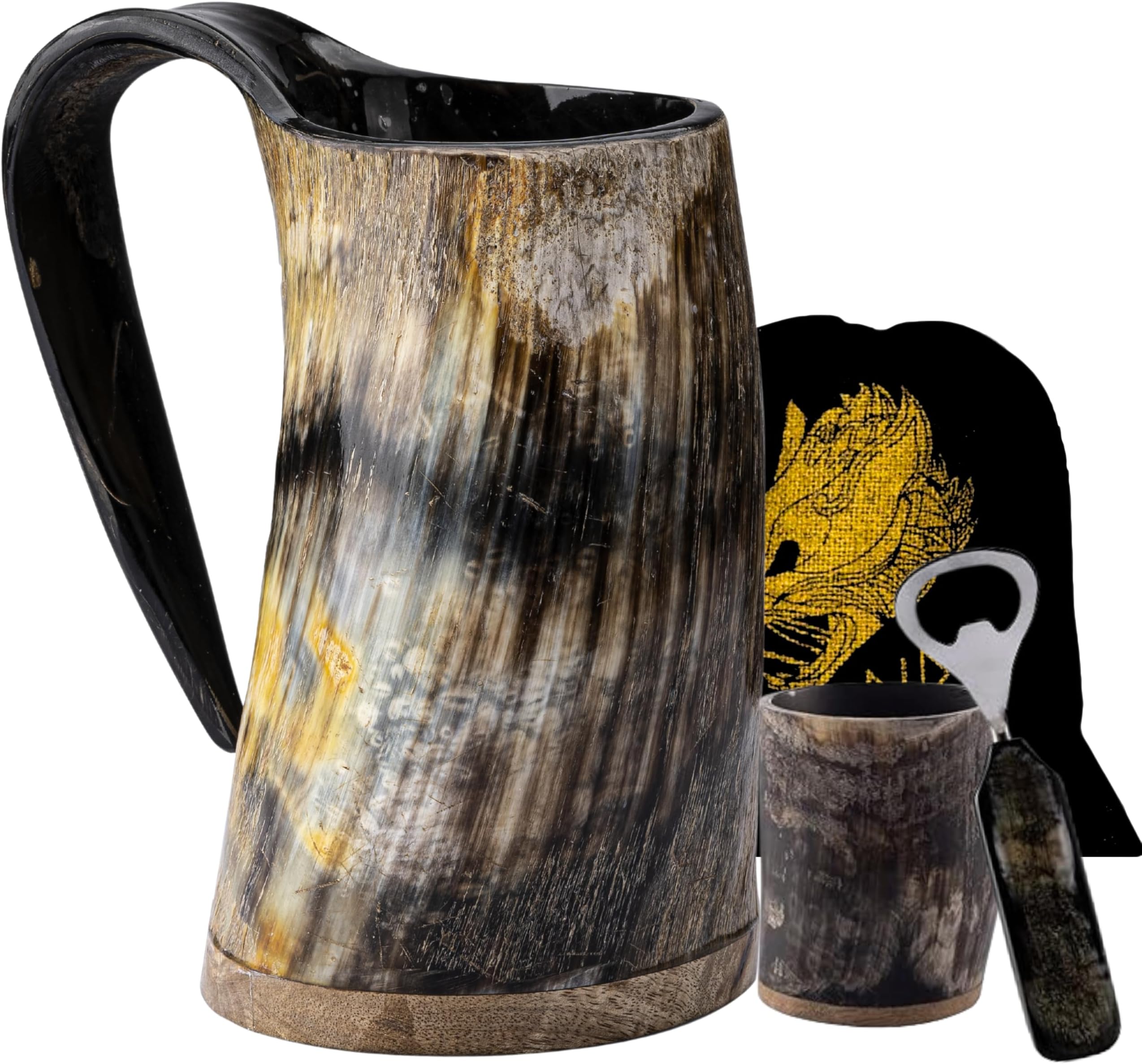 Amazon.com | Viking Drinking Horn Mug - Christmas Gifts for Men, 15-20 ...