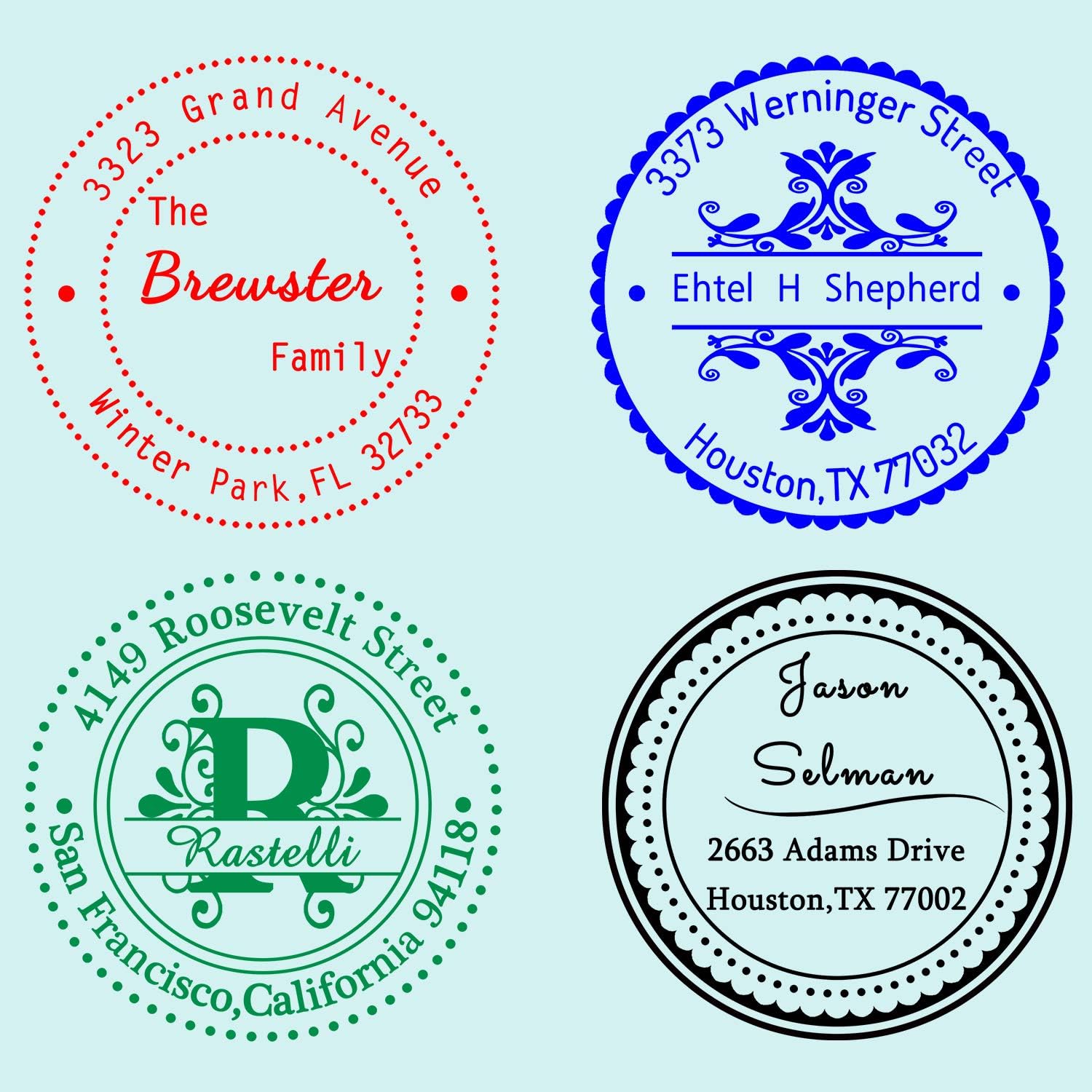 Amazon.com : Round Self Inking Stamp - Inspection Stamp - 1/2" Dia ...