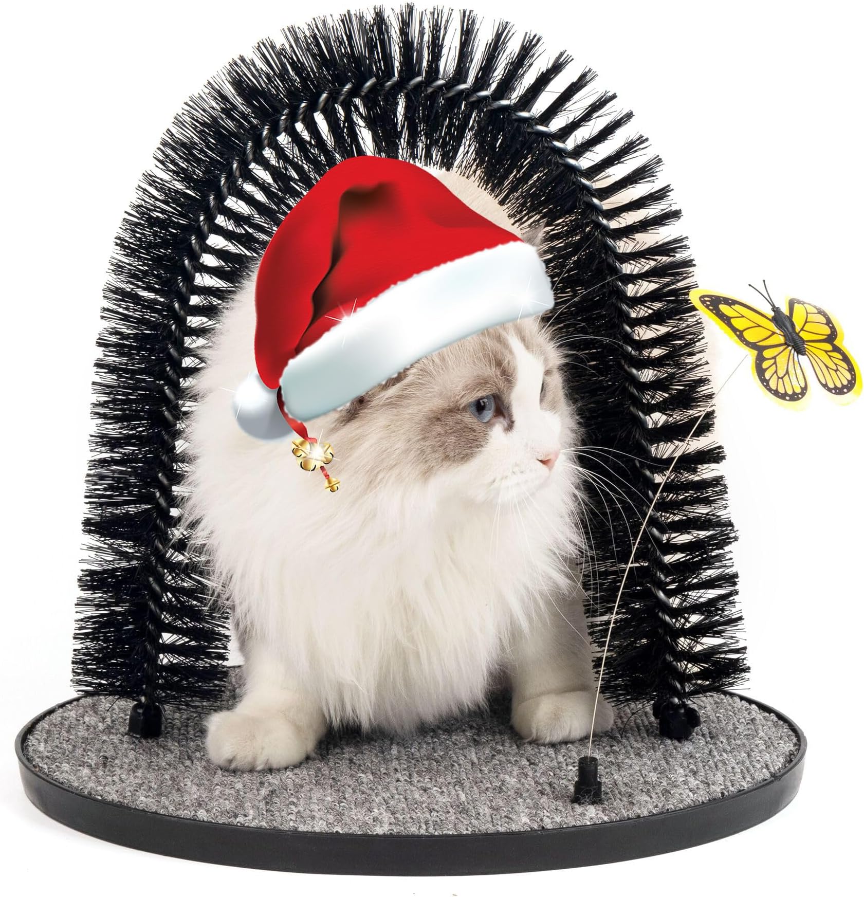 Amazon.com: Pet Prime 2in1 Cat Arch Self Groomer for Indoor Cats, Back ...