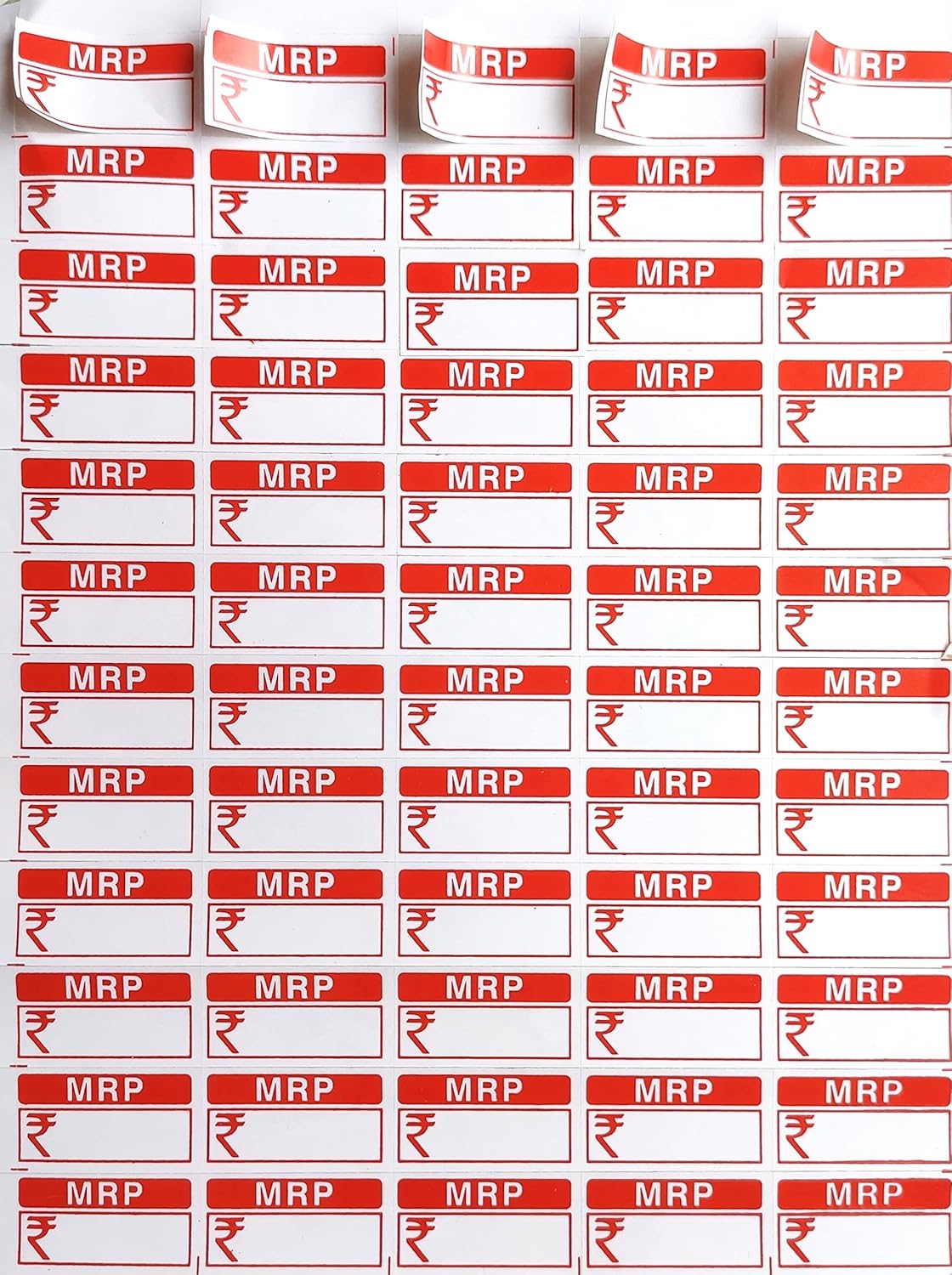 MRP Sticker Labels | MRP tag Small Size 37 X 20 mm | MRP Pricing Self ...