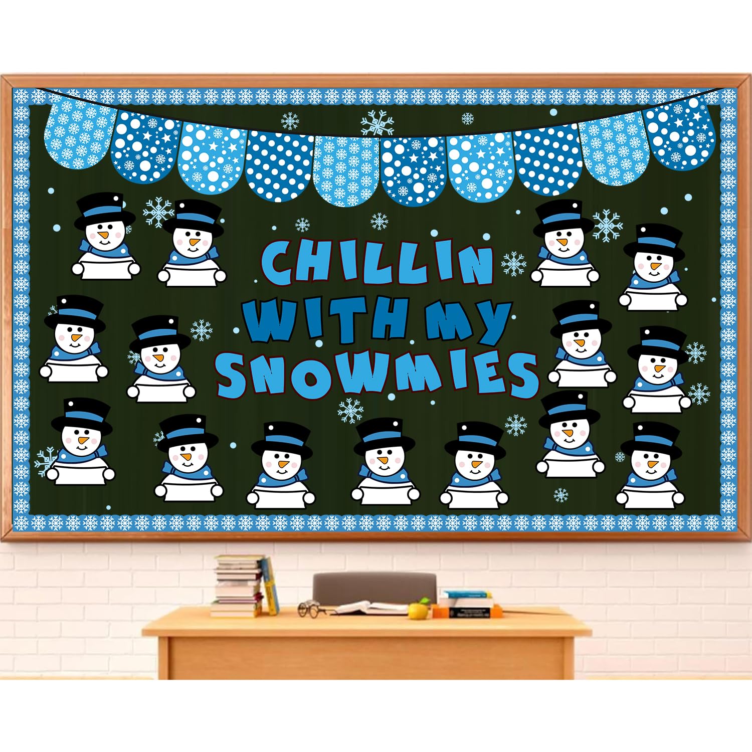 Amazon.com : Snowman Christmas Bulletin Boards Classroom Decorations ...