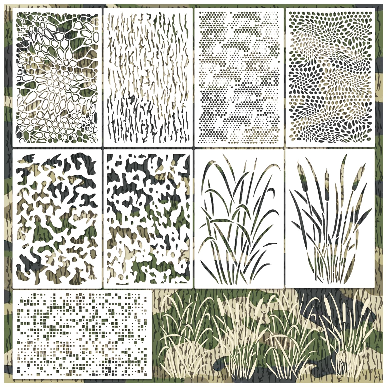 Camo Stencils For Boats Camouflage Painting Stencils Duck Boat Camo